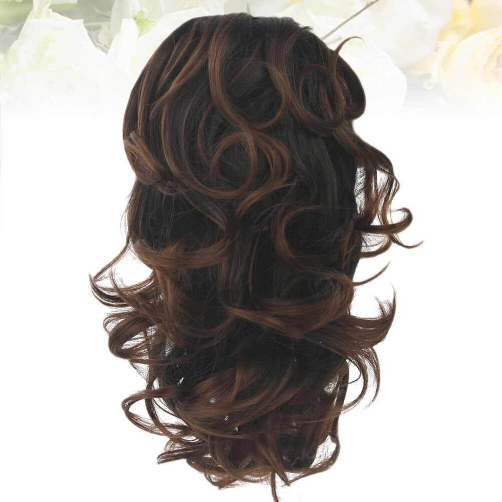 PAMINGONO Clip In Ponytail Extension 1Pack Dark Brown Ponytail Gripper ...