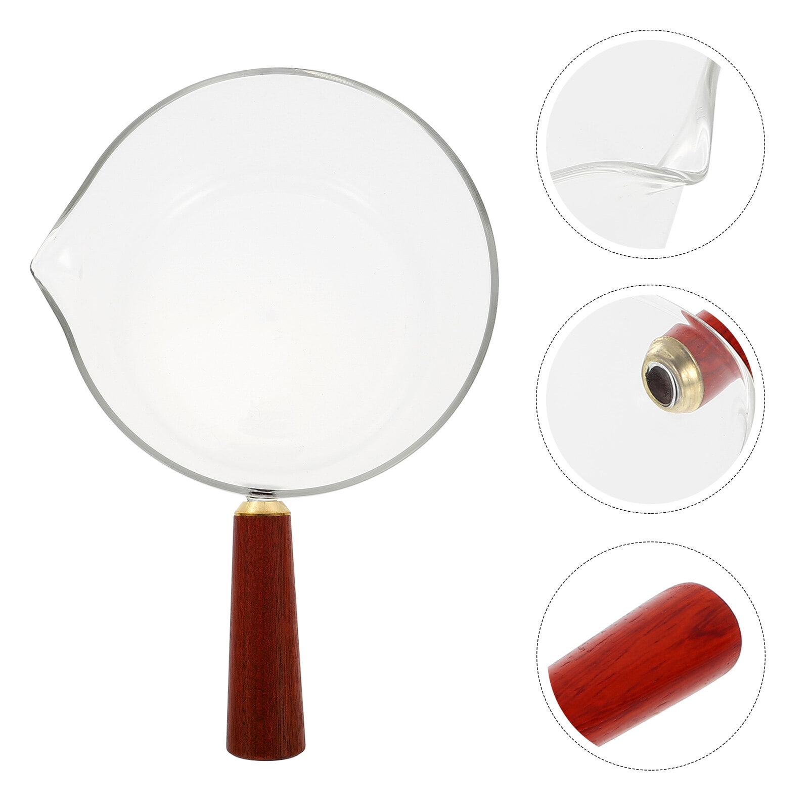 PAMINGONO Cooking Pot Milk Heating Pot Ergonomic Handle Glass 1Pcs Home ...
