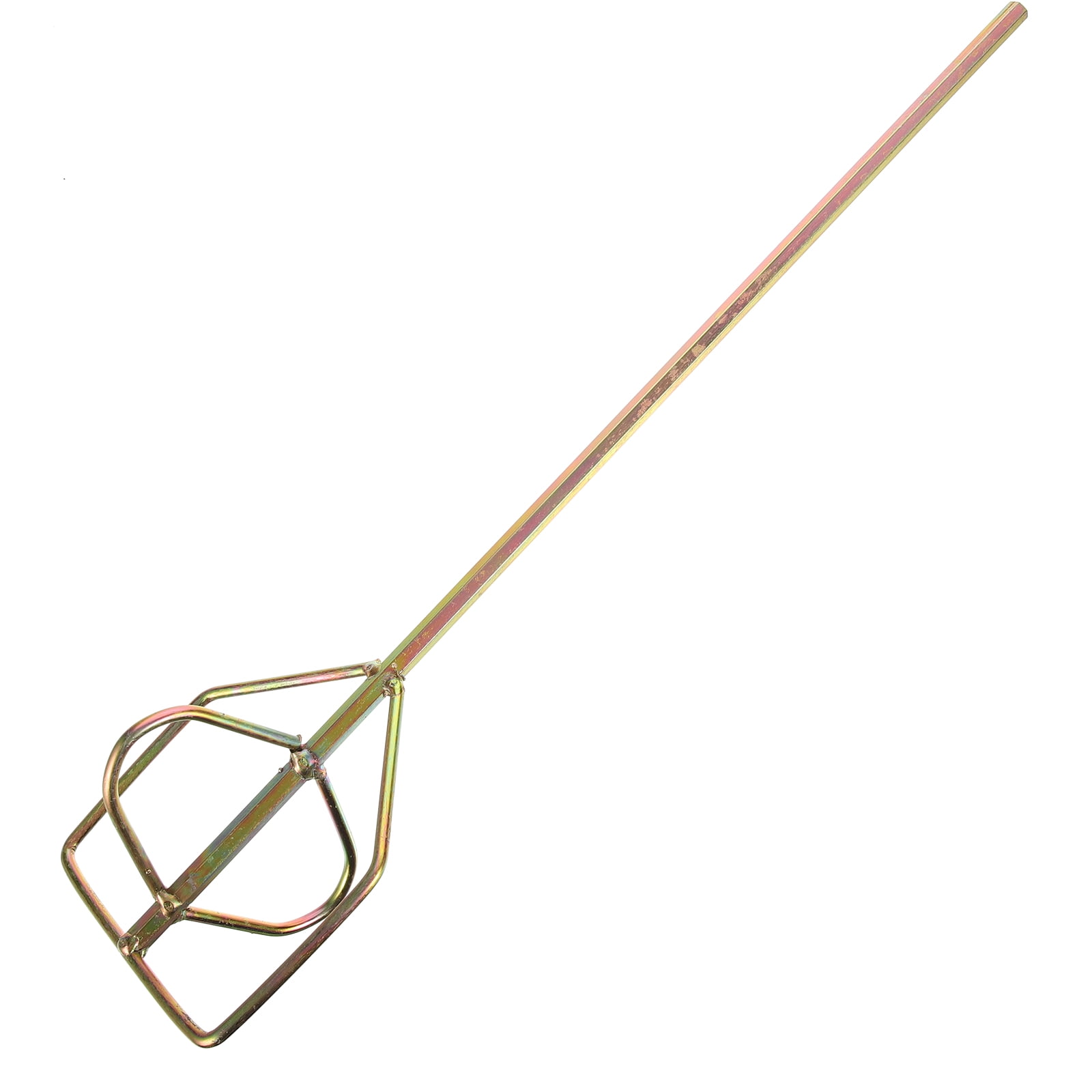 PAMINGONO Electric Drill Paints Mixer Concrete Mixing Rod Golden Steel ...