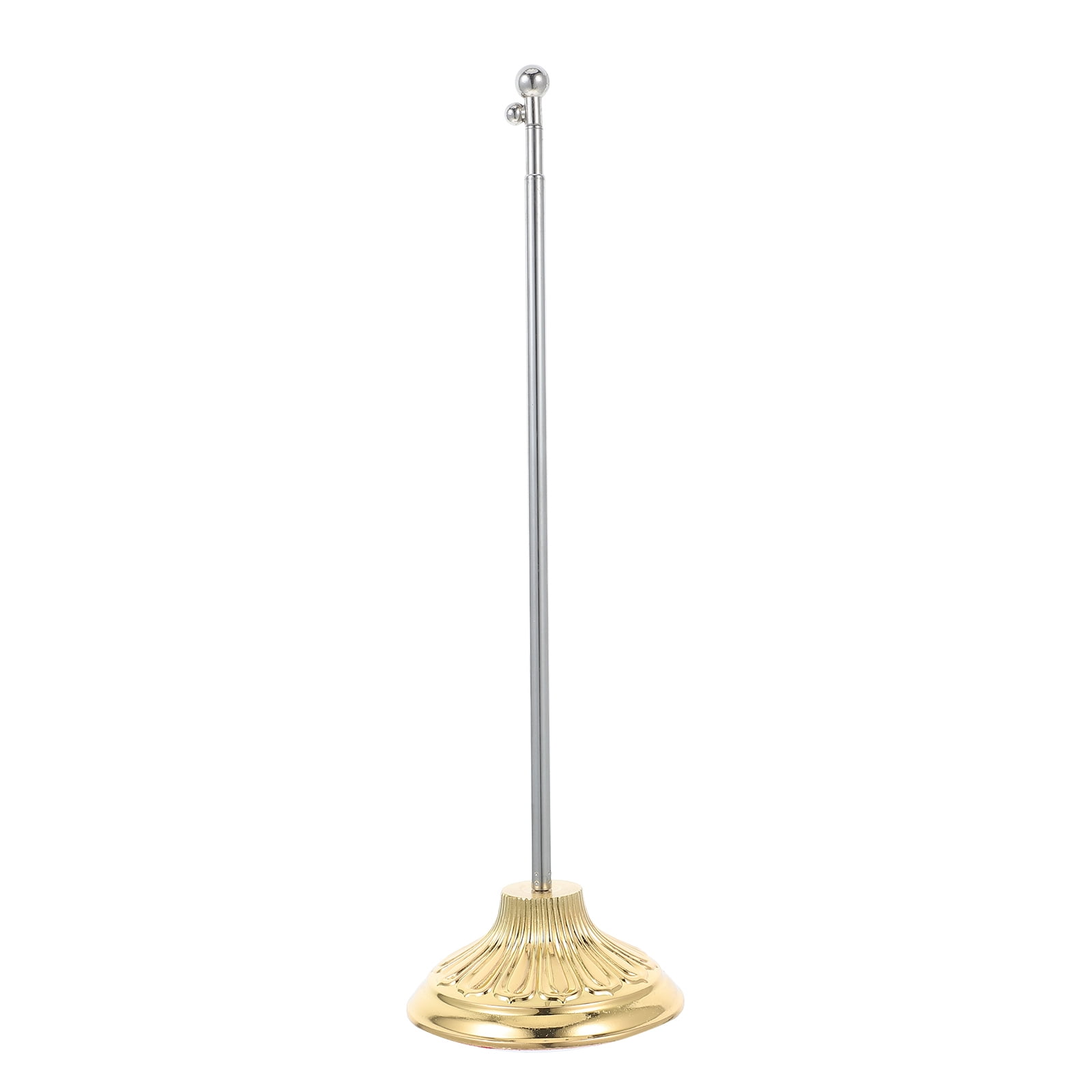 PAMINGONO Metal Table Flagpole Stand with Elegant Golden Finish for ...