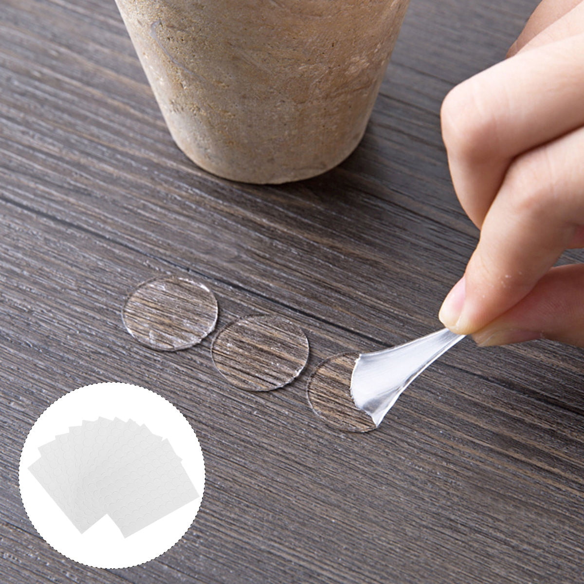 PAMINGONO Clear Gel Display Adhesive Points 700Pcs Removable Double ...