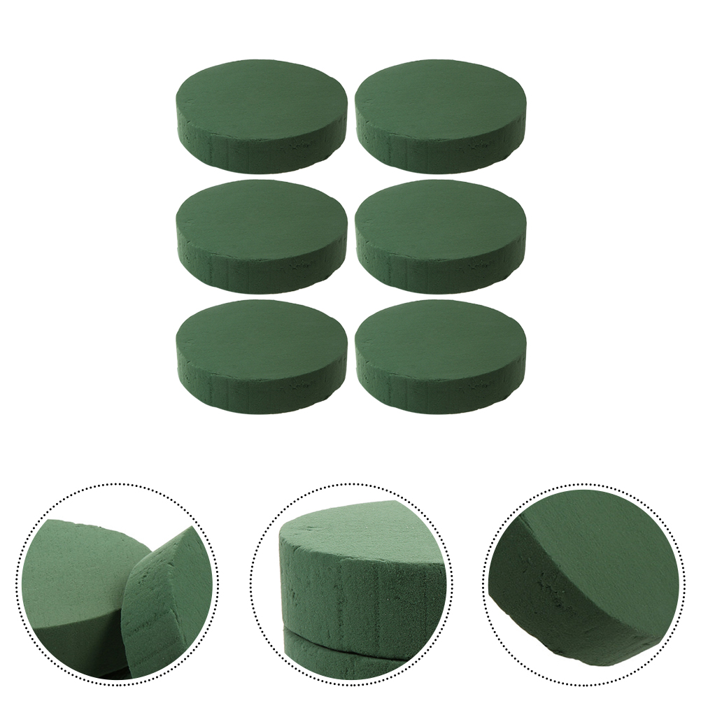 PAMINGONO Flower Arrangement Tool 6Pcs Dark Green Round for Florists ...