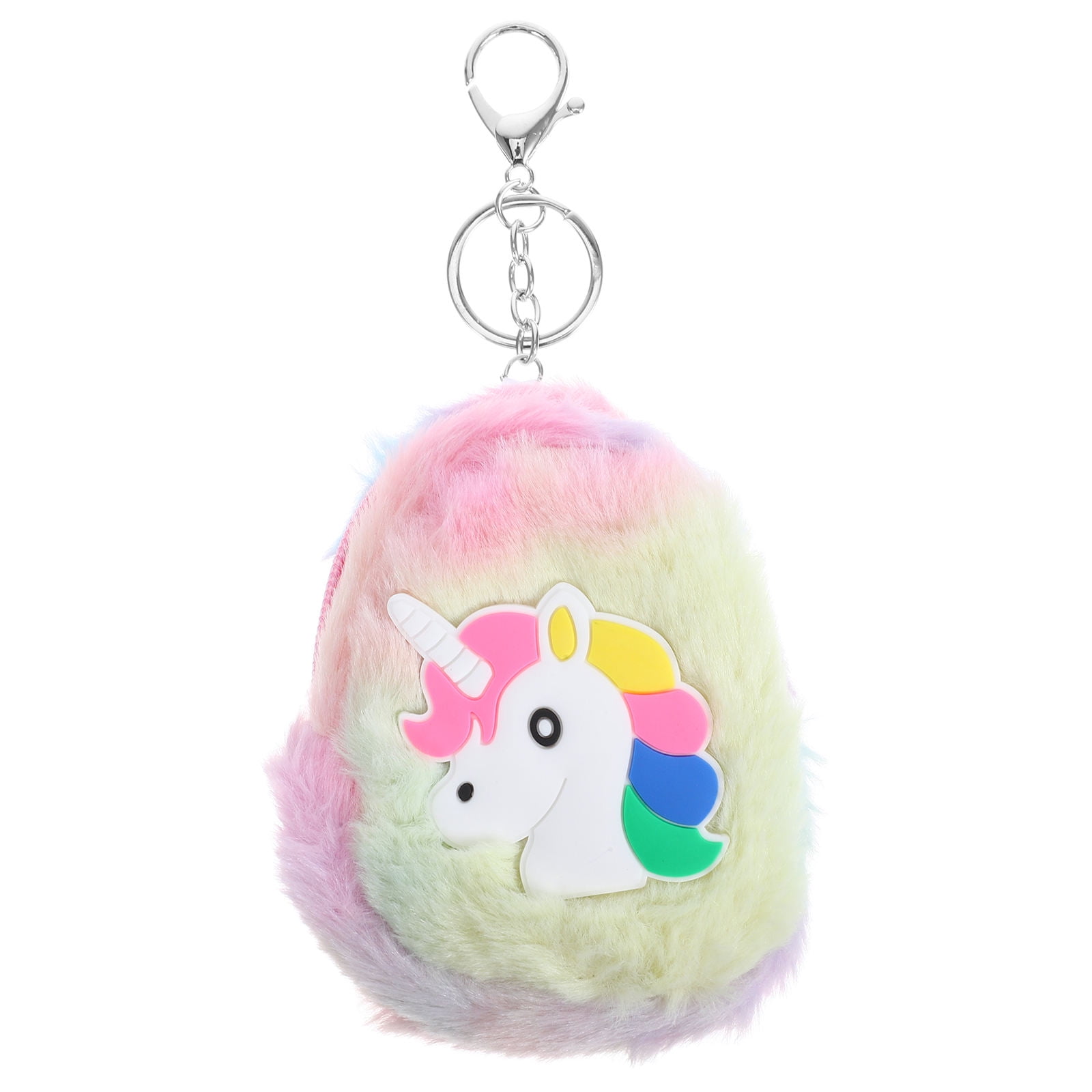 PAMINGONO Girls Coin Purse 3.93X3.54X1.77in Multi Rainbow Polyester ...