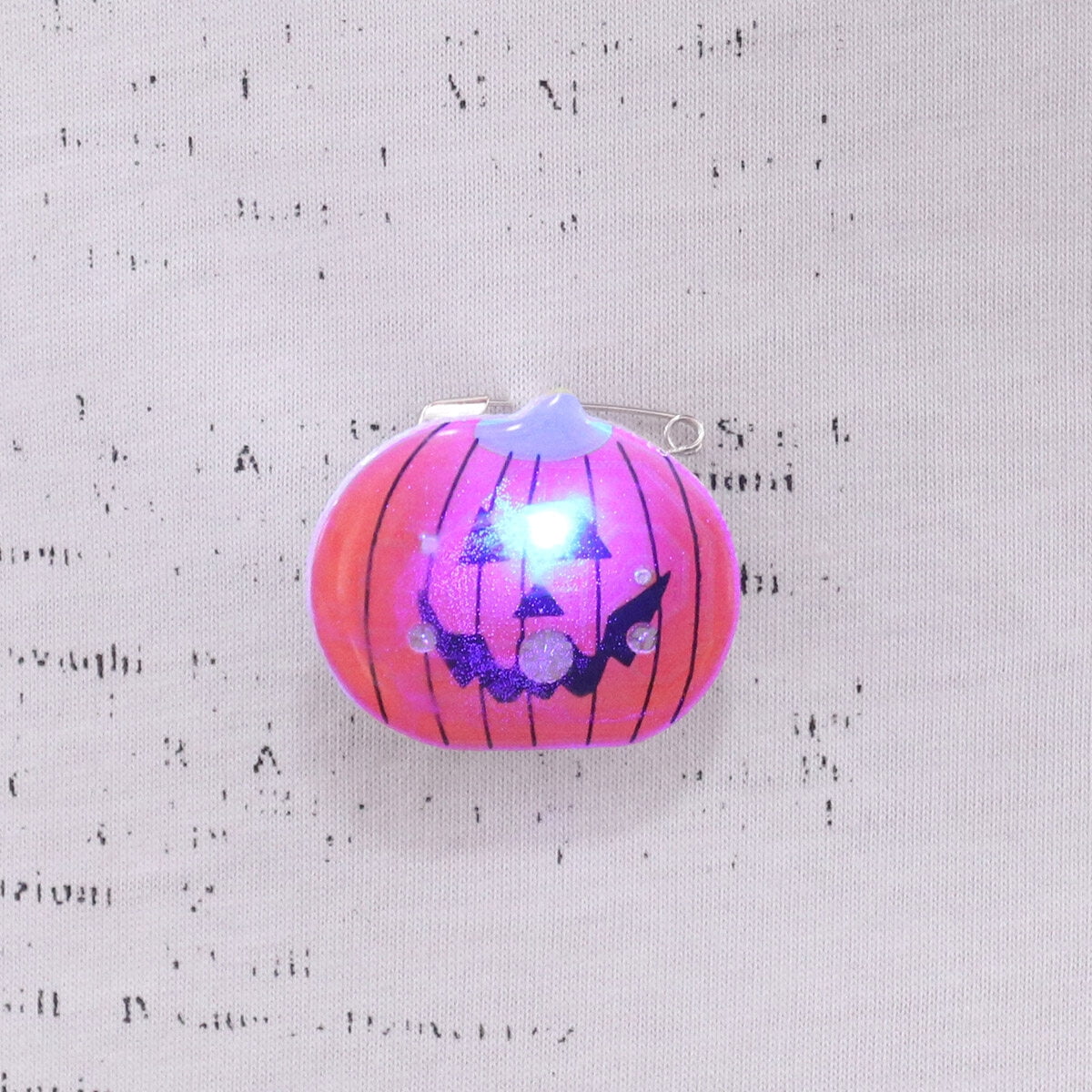 PAMINGONO Glowing Decorative Pumpkin Lapel Pin 1Pack Orange Plastic for ...