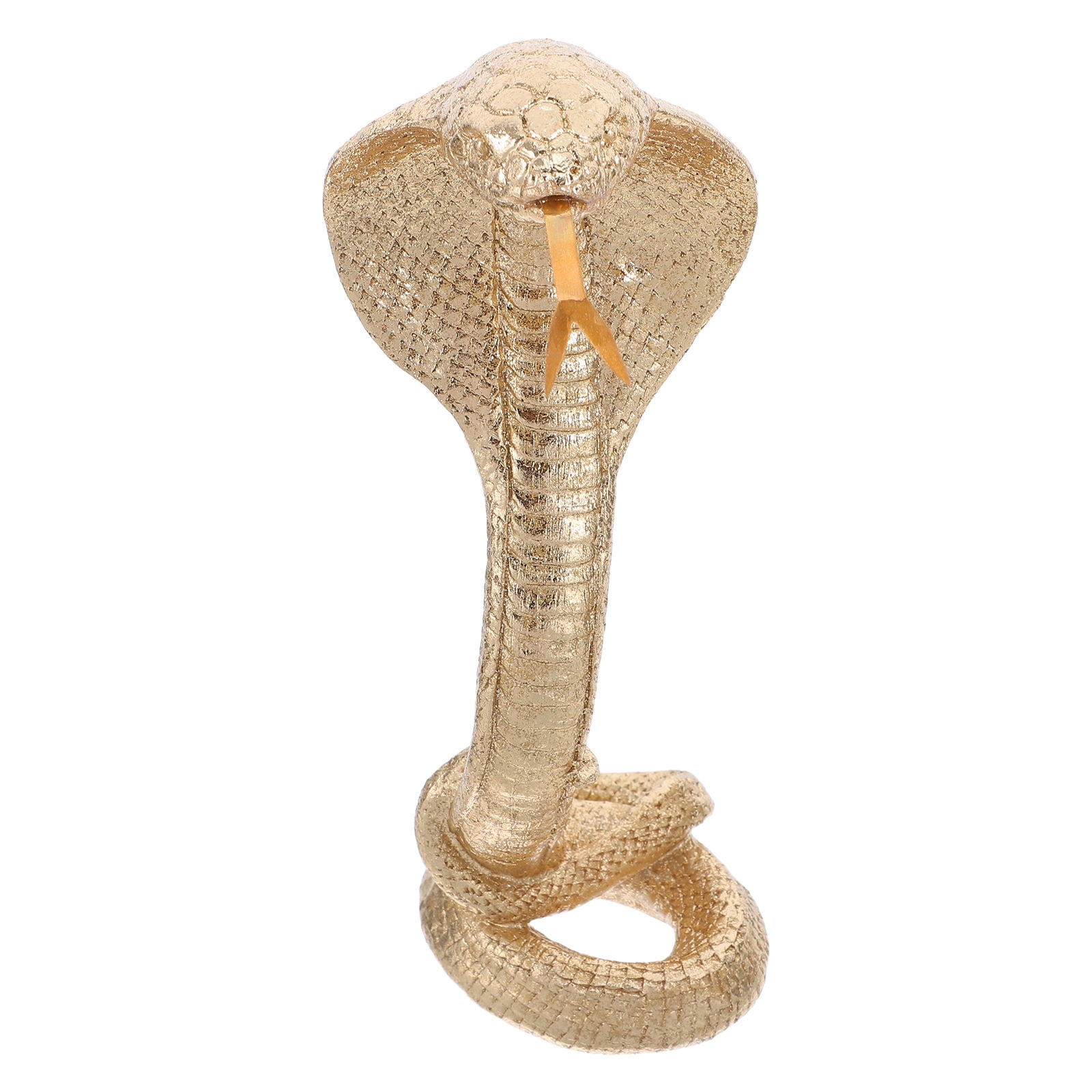 PAMINGONO Golden Resin Snake Figurine Miniature Snake Sculpture Indoor ...
