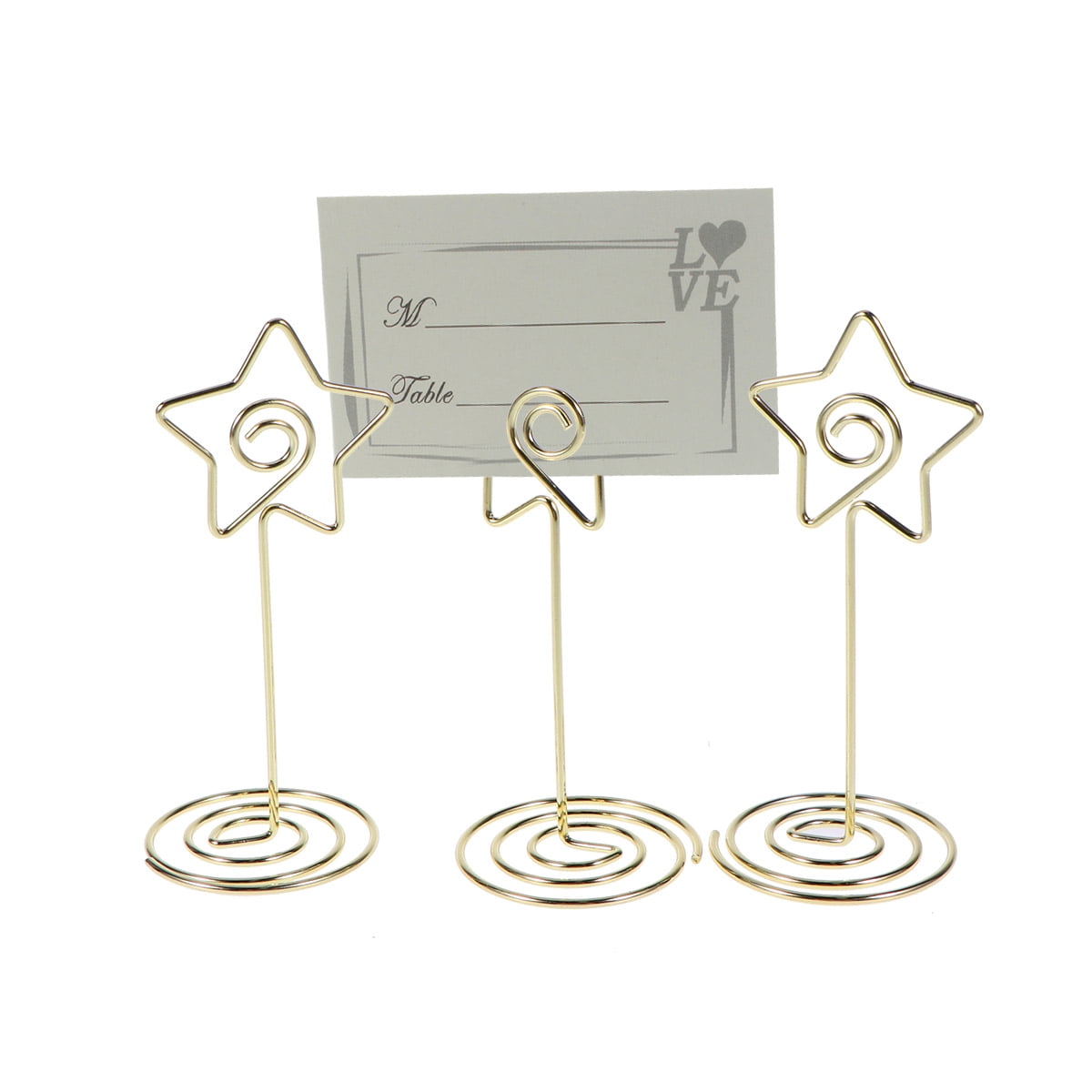 PAMINGONO note clip stand Star Iron Memo Holder Desktop Accessory 10Pcs ...