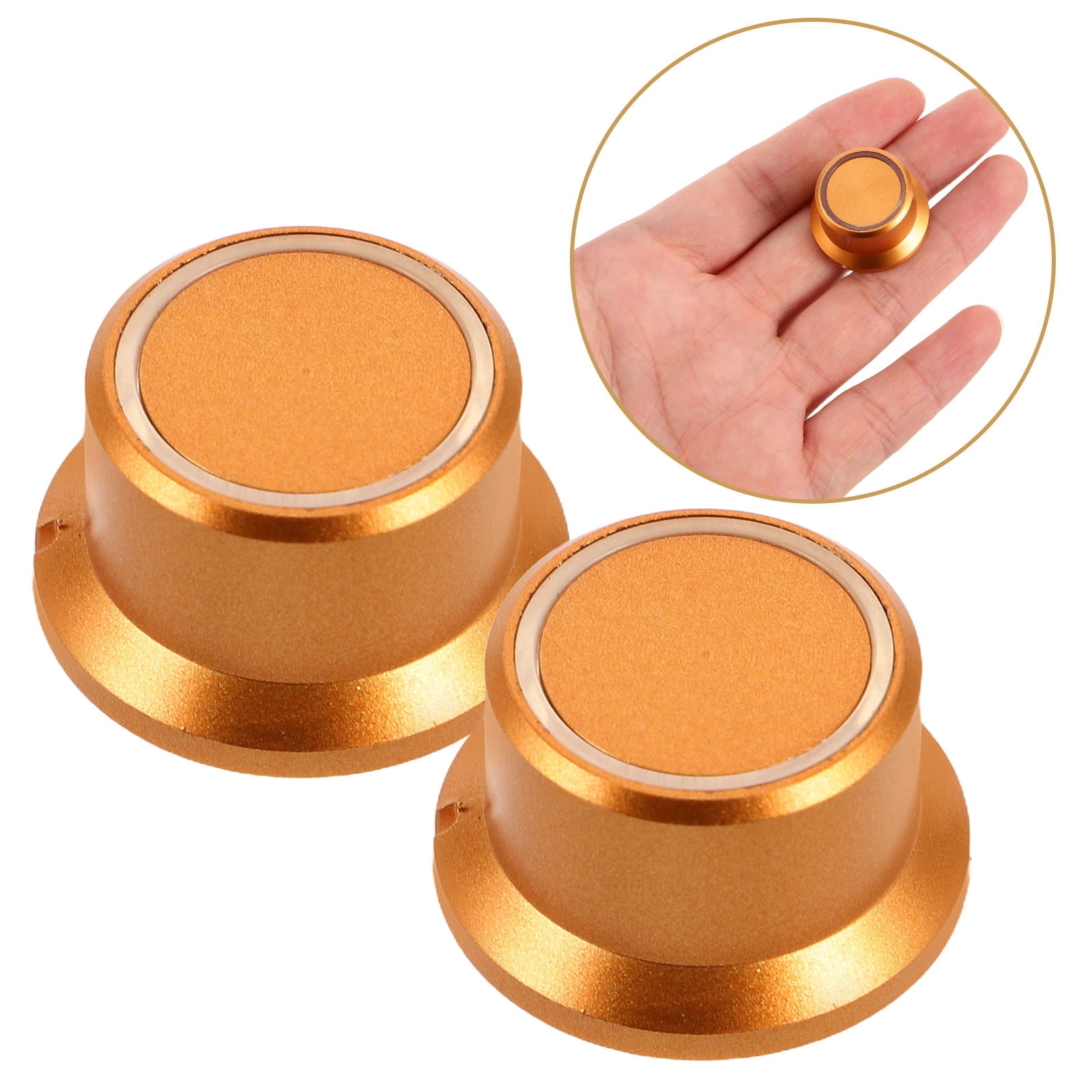 PAMINGONO Hat Shaped Golden Volume Knob 4Set for Audio Enthusiasts and ...
