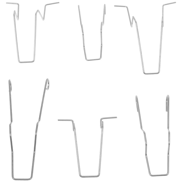 PAMINGONO Headlight Retaining Clips Kit 6Pcs Metal Silver for Car ...