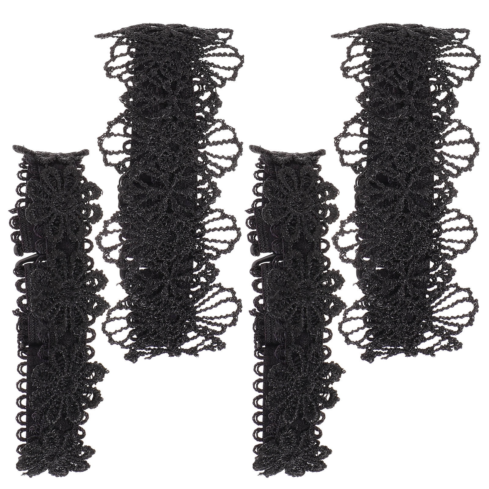 PAMINGONO Heel Straps for High Heels 2Pairs Black Lace Anti Slip for ...