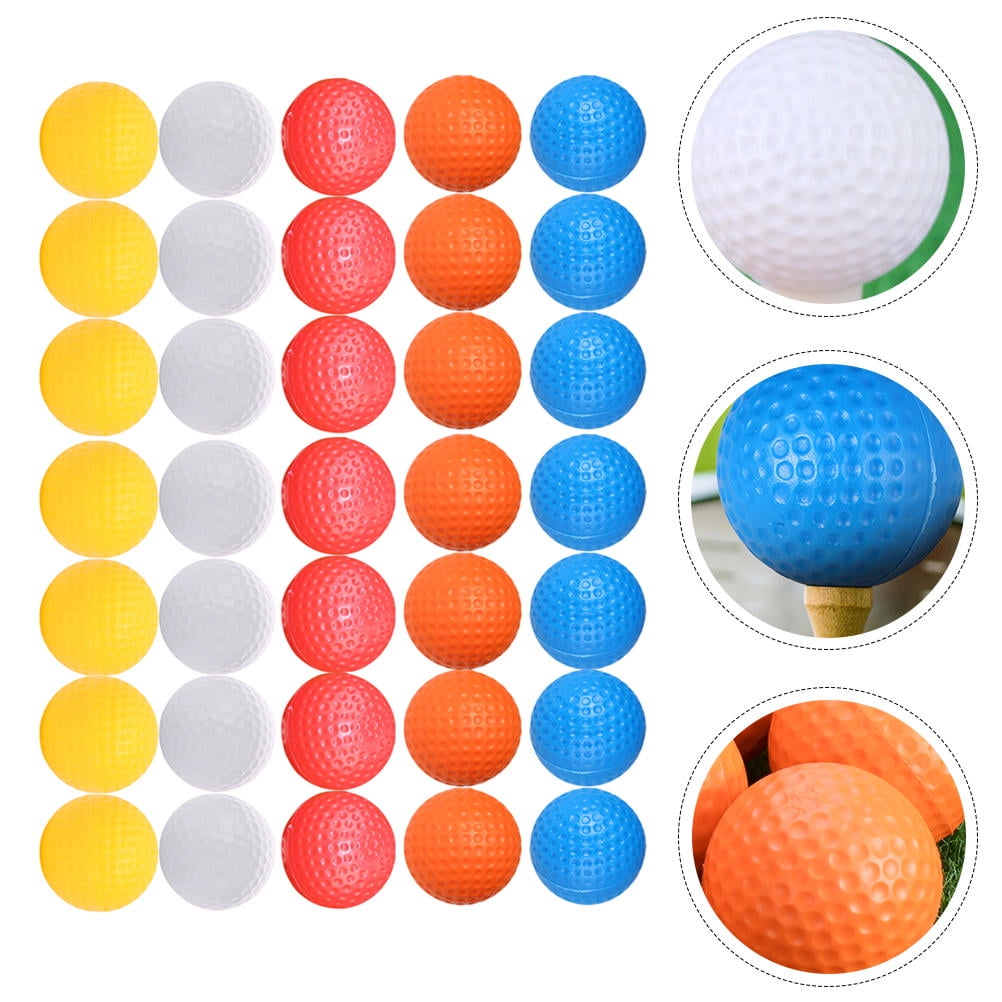 PAMINGONO Golfing Practice Balls Plastic 35Set 1.6x1.6in - Walmart.com
