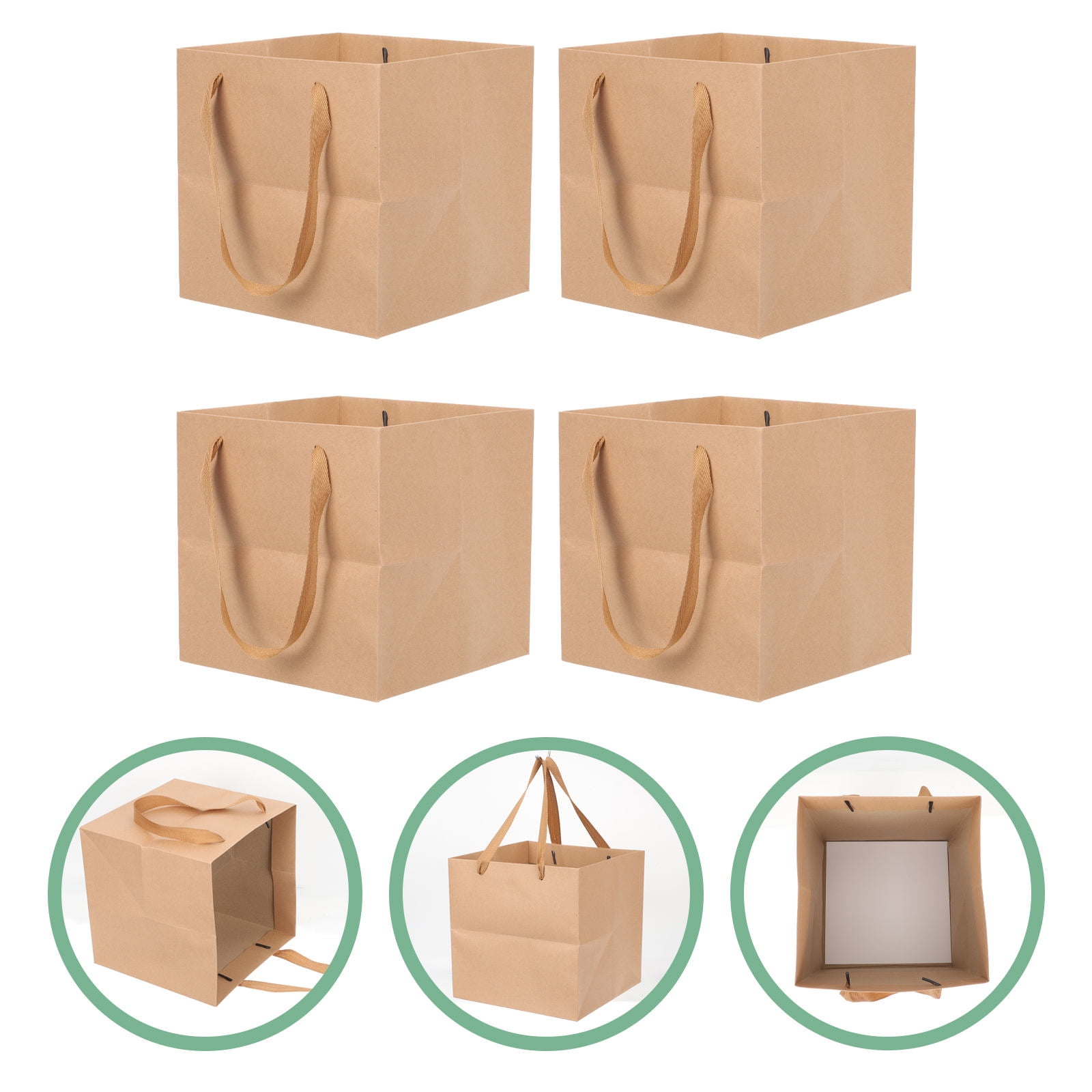 PAMINGONO Khaki Paper Bags for Sweet Treats - Walmart.com