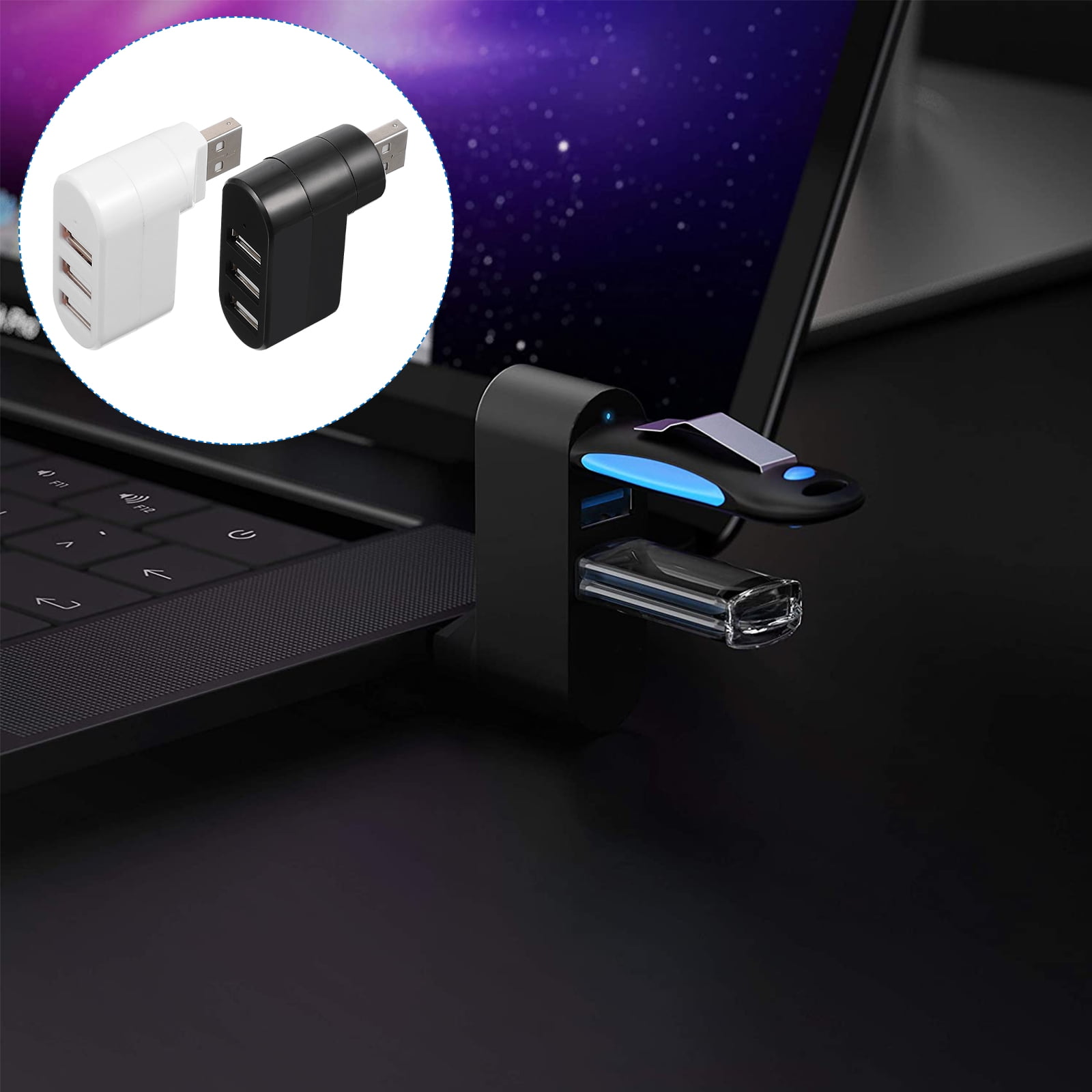 PAMINGONO Laptop Usb Splitter 2Set Usb Hub for Data Transmission and ...