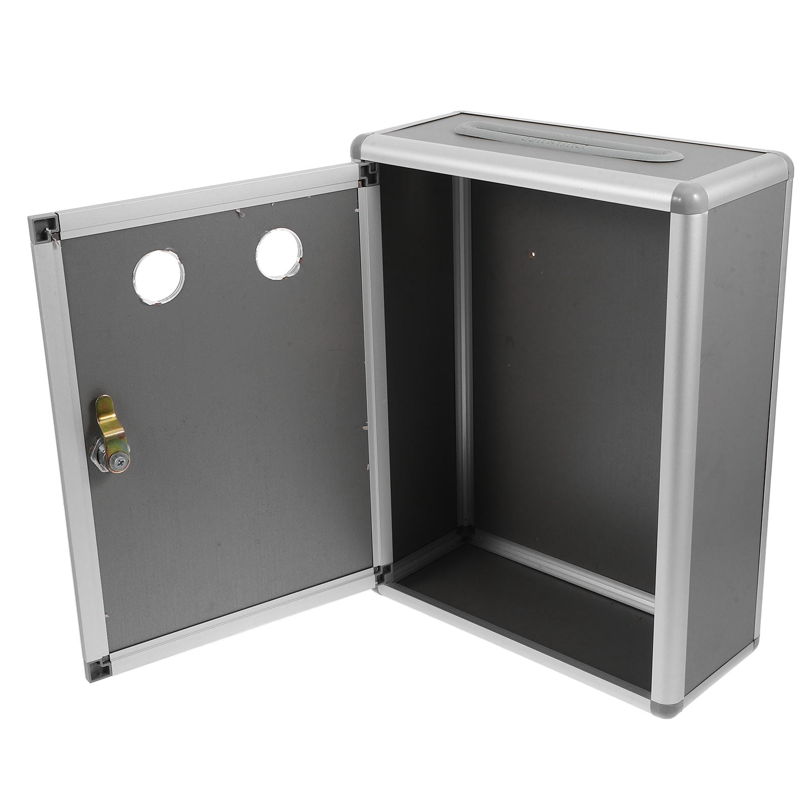 PAMINGONO Locking Wall Mount Letter Box Outdoor Mailbox In Aluminum ...