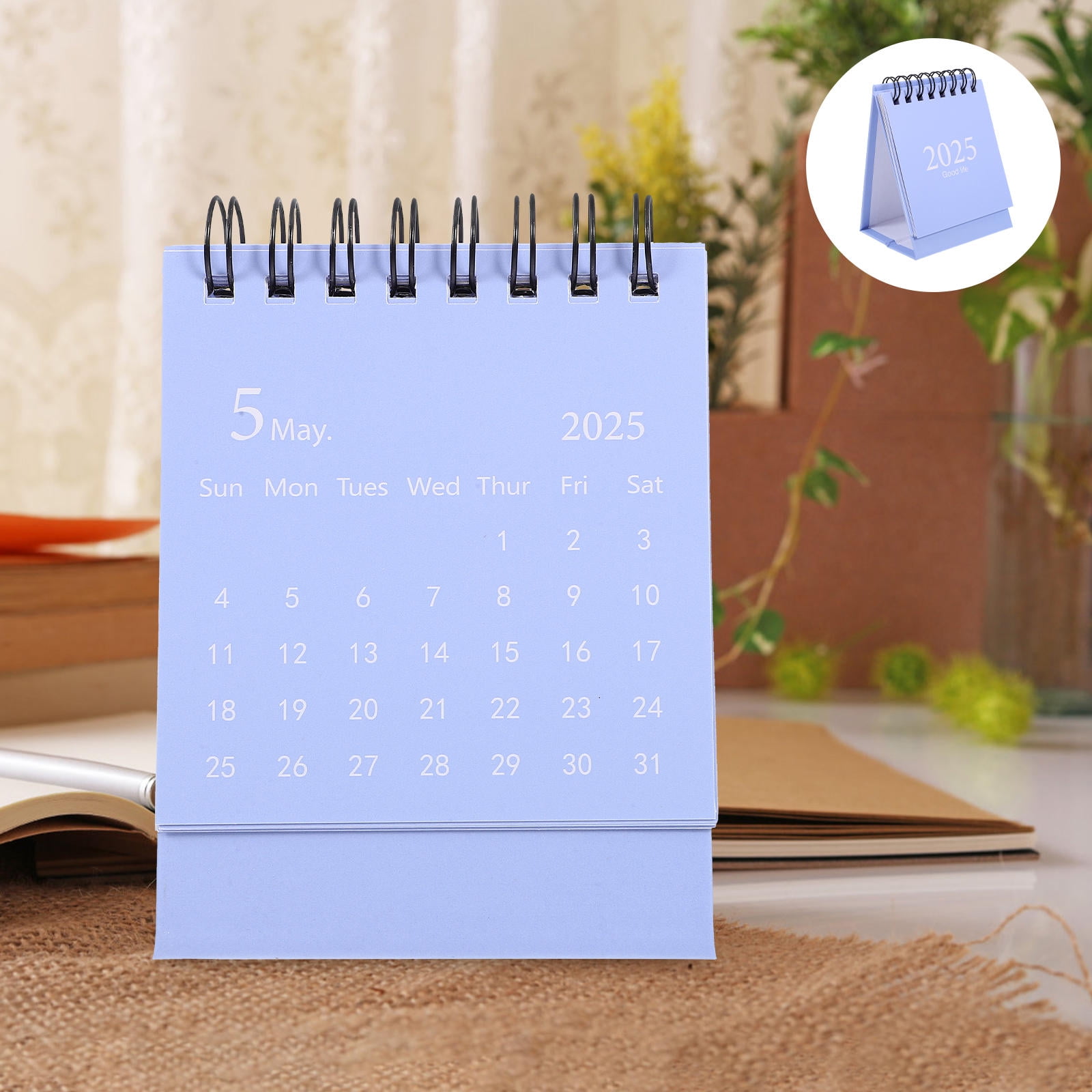 PAMINGONO Mini Desk Calendar 1Pack with Simple and Chic Design for ...