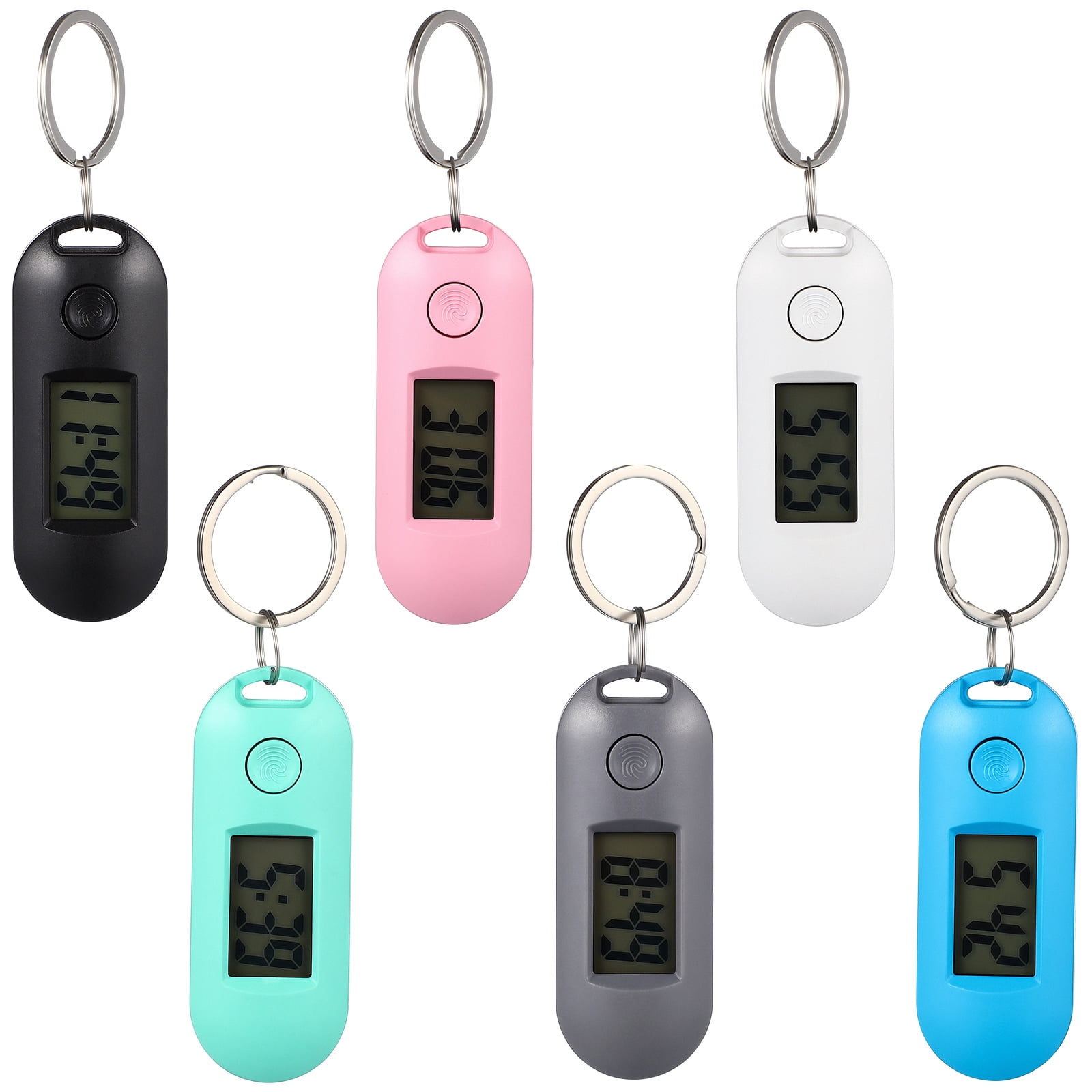 PAMINGONO Mini Keychain Watches 6 Pcs Design for Exam and Work ...