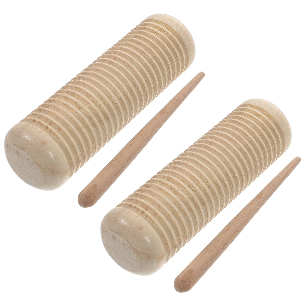 PAMINGONO Musical Instruments for Kids Guiro Set Pine Wood for Family ...