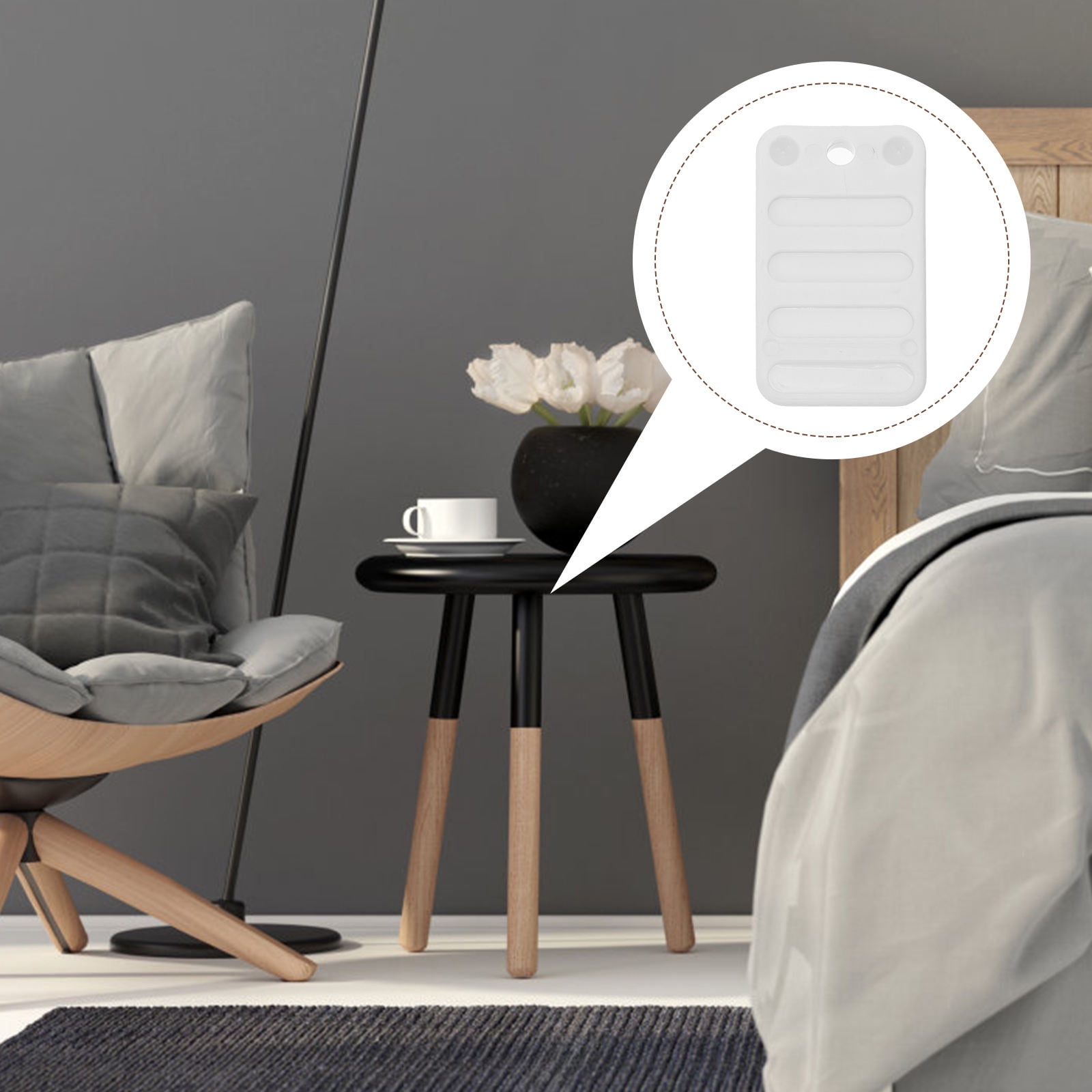 PAMINGONO Desk Stabilizer Furniture Shims Abs 15Pcs 2.1X1.3X0.2In ...