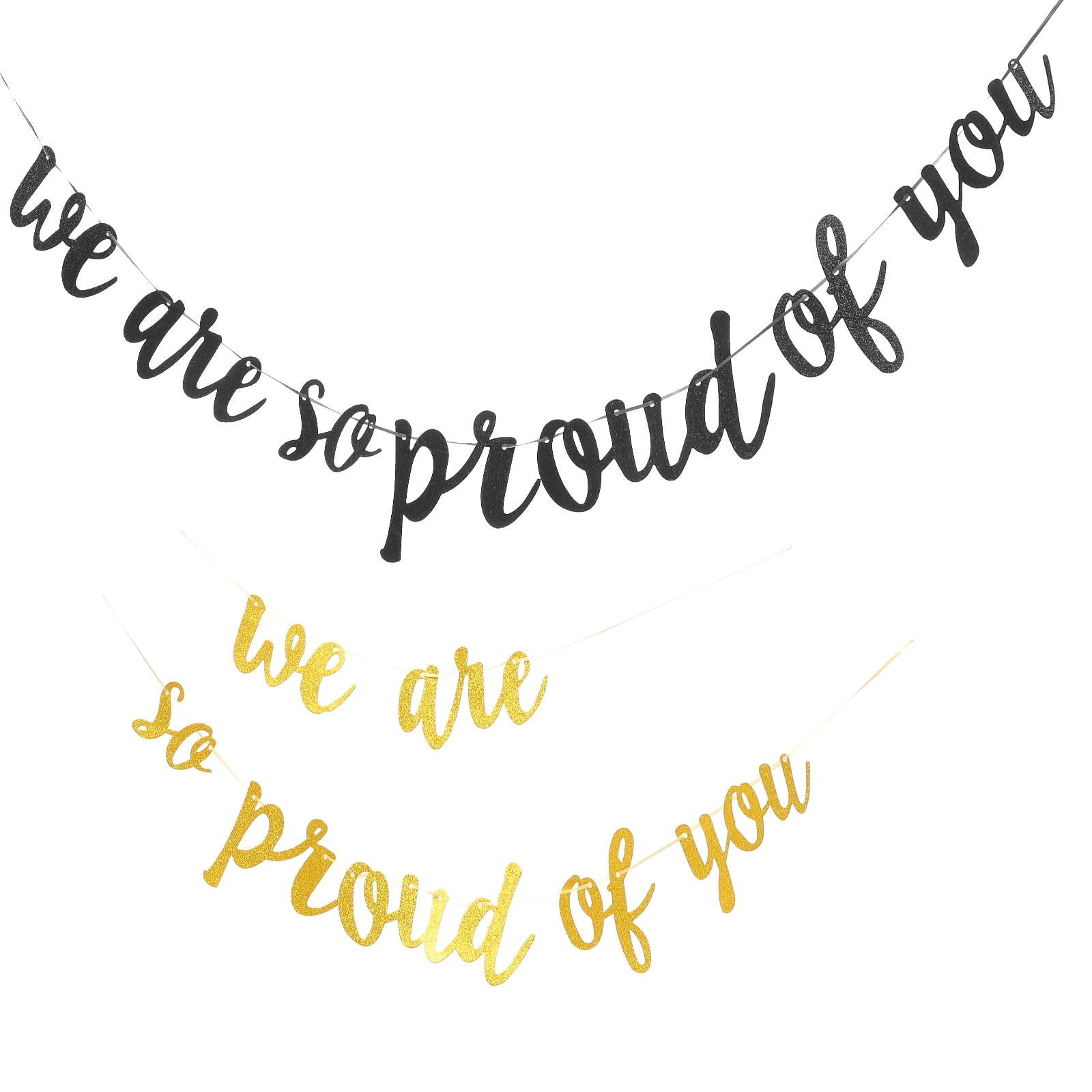 PAMINGONO Graduation Banner 2 Sets 78.7x3.7x0.04In Party Wall Decor ...