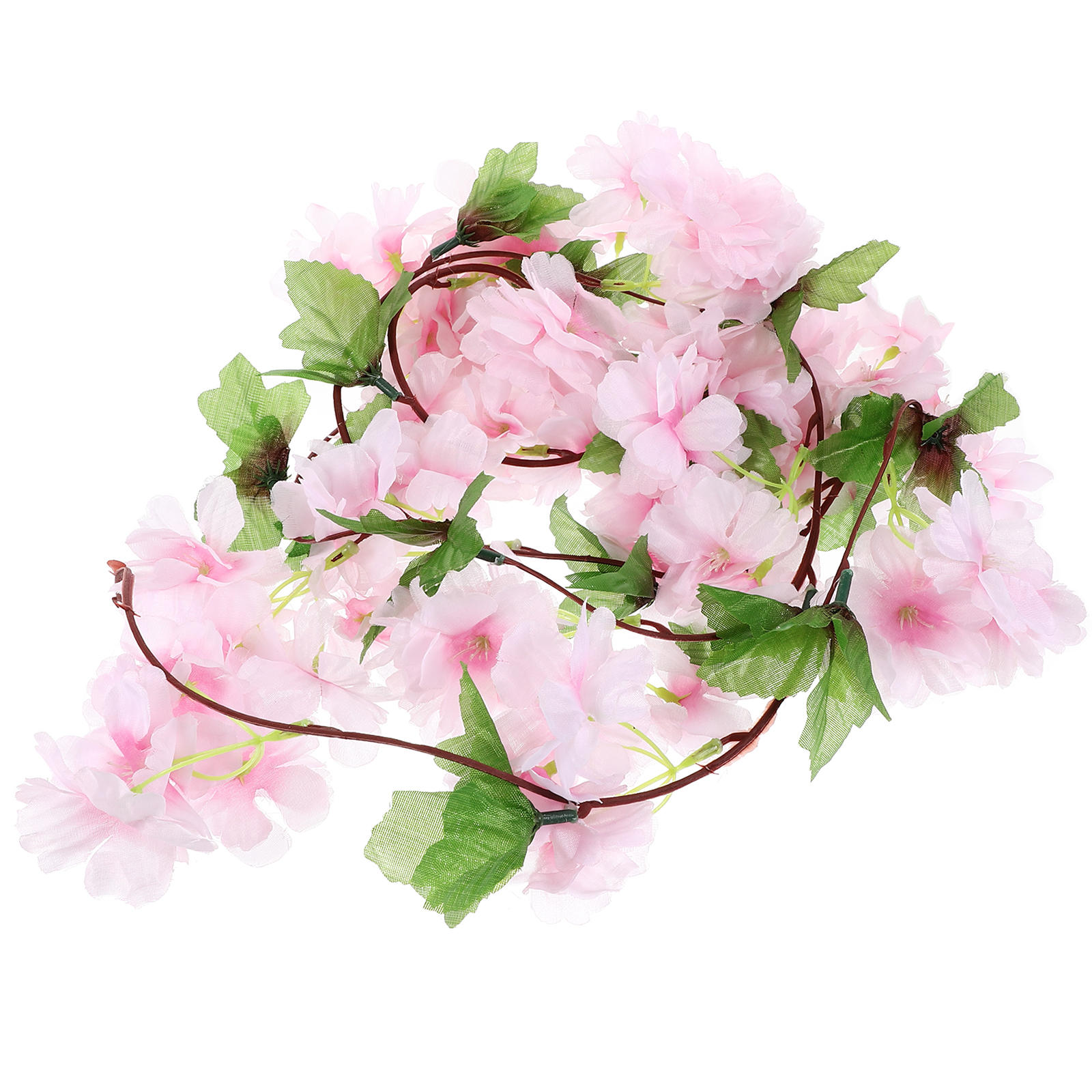 PAMINGONO Pink Artificial Hanging Vine Flower Garland Cherry Blossom ...