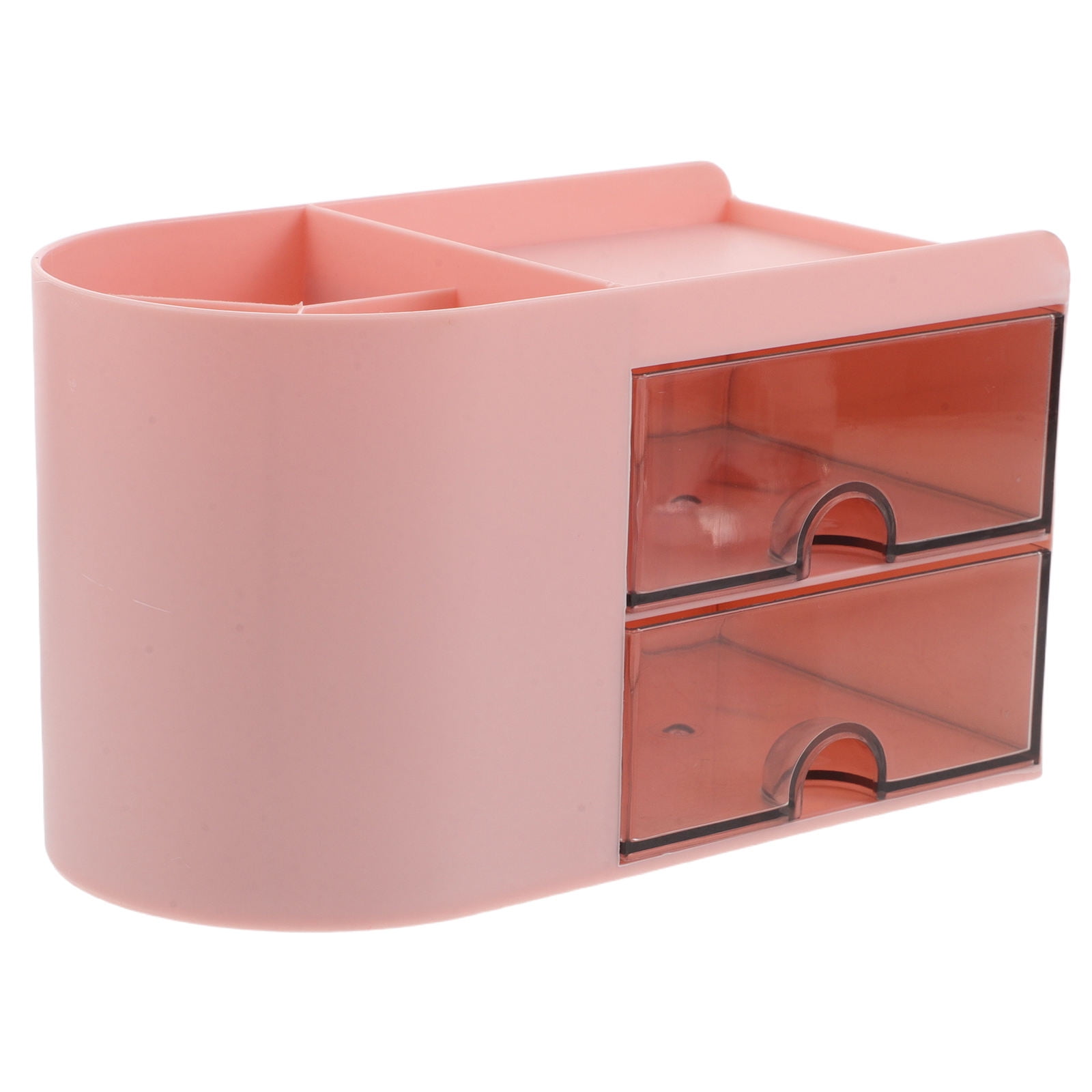 PAMINGONO Pink Stationery Storage Organizer with Clear Desktop Drawers ...