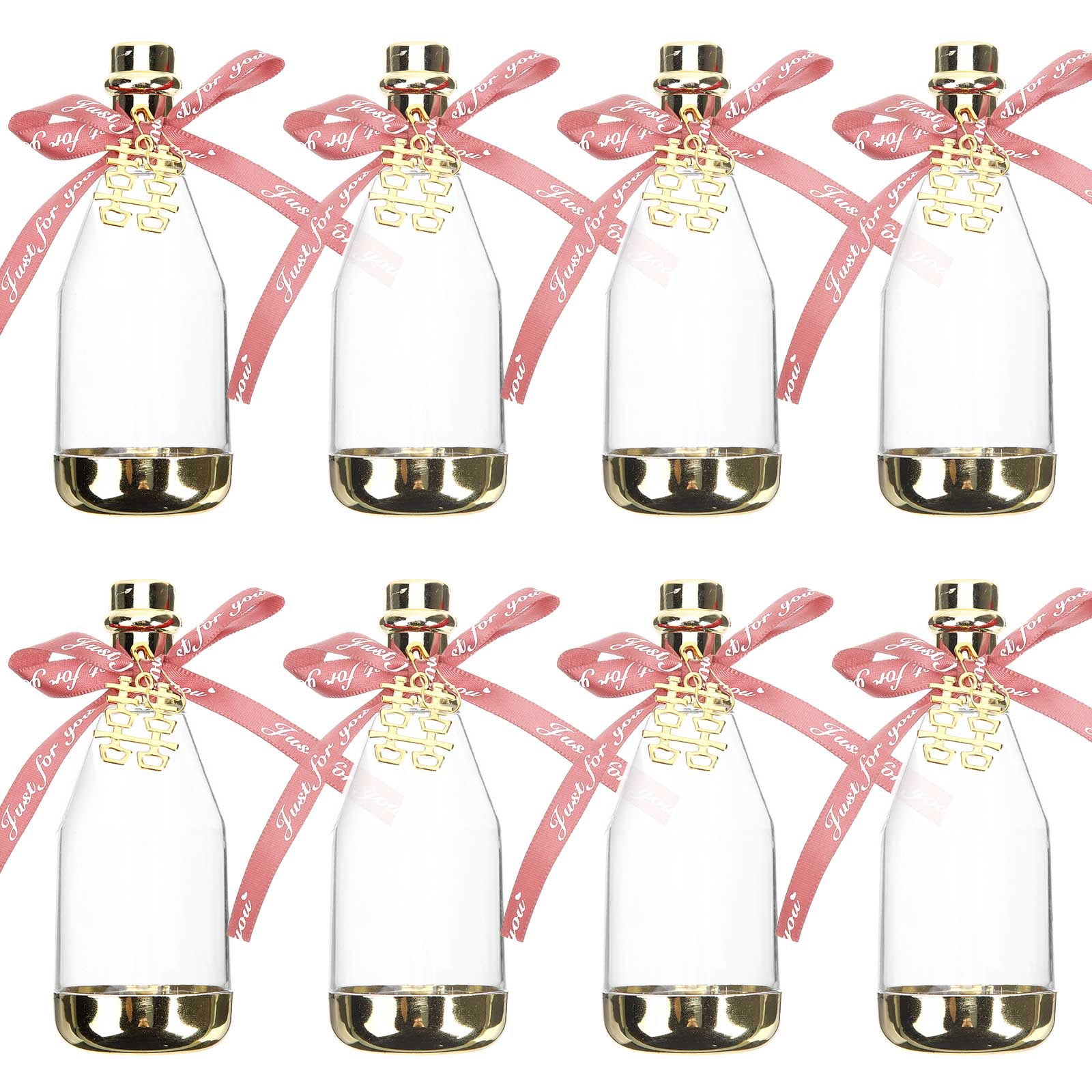 PAMINGONO Pink Mini Bottles for Wedding Candy Favors and Party Treats ...