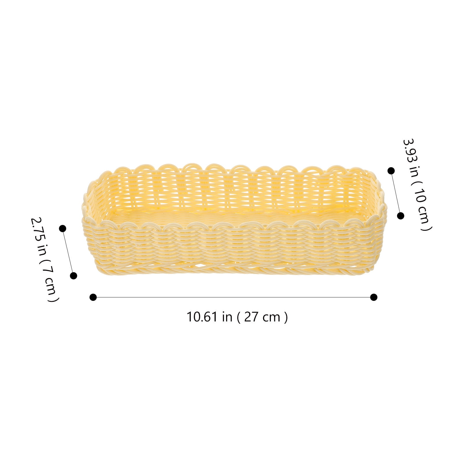PAMINGONO Plastic Woven Basket 1Pcs for Cutlery Table Holder ...