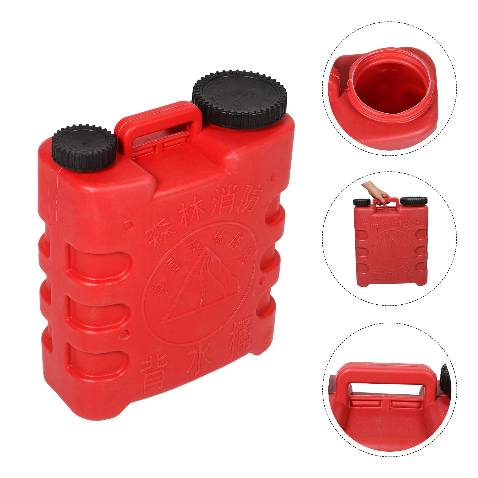PAMINGONO Portable Fire Extinguisher Bucket 1Pcs Red for Emergency ...