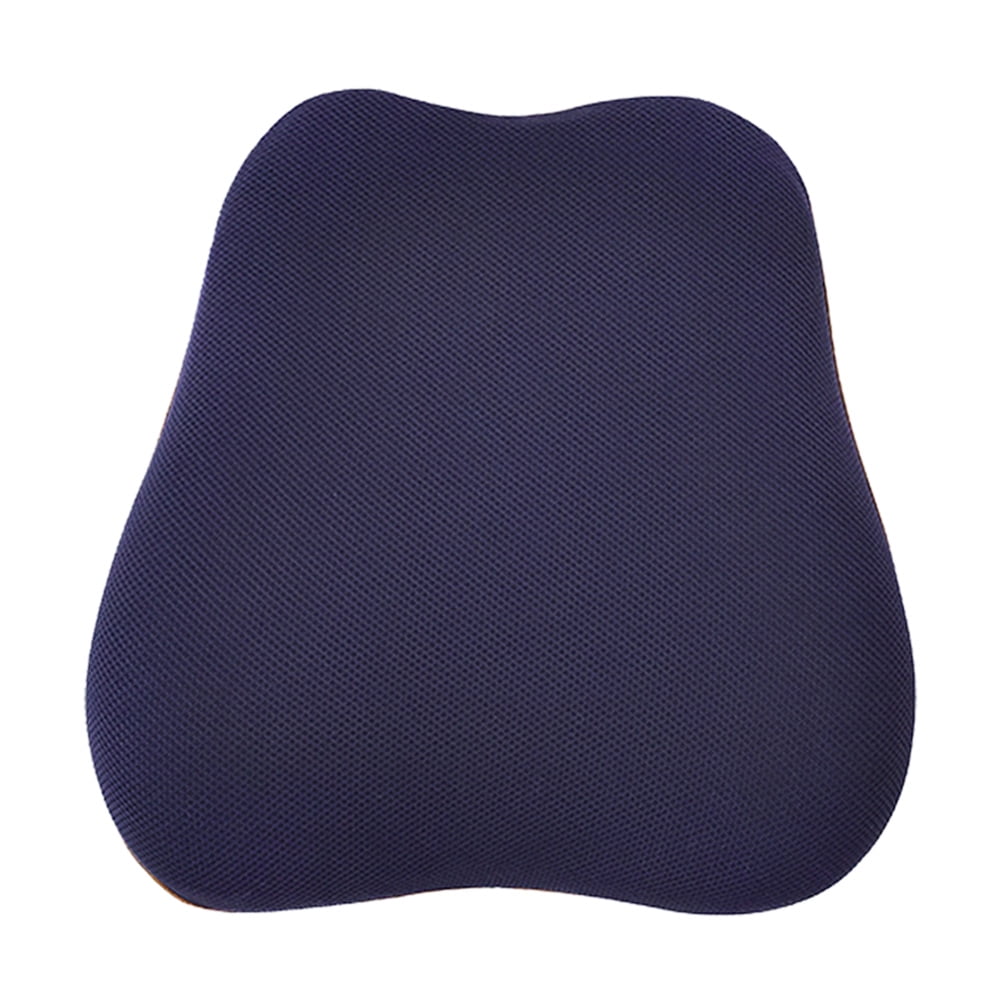 PAMINGONO Navy Lumbar Support Pillow Memory Foam Ergonomic Design Home ...