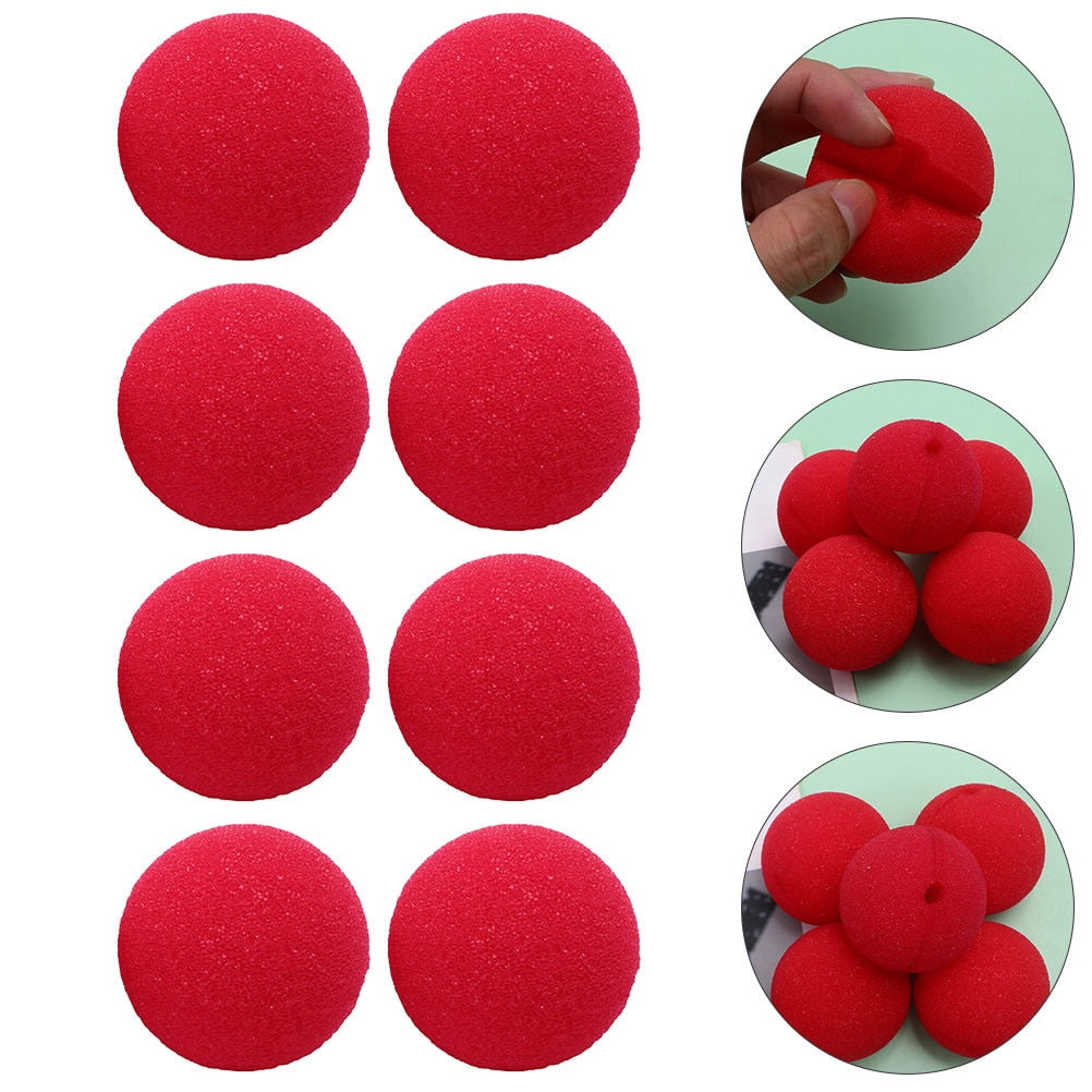 PAMINGONO Carnival Clown Nose Red 40Pack Round Sponge for Masquerade ...