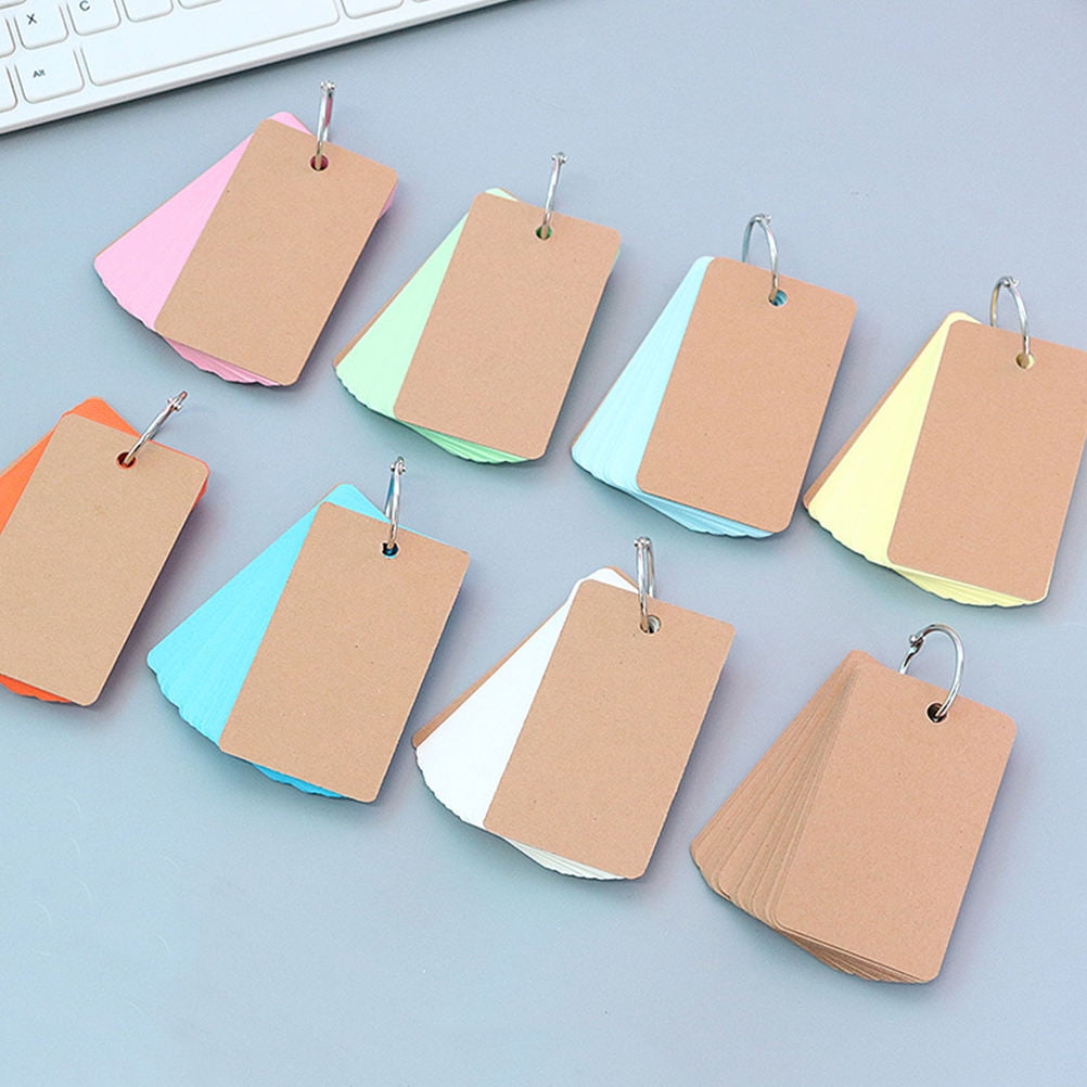 PAMINGONO Ring Notepad Set 6 Pcs Portable Blank Flash Cards for Writing ...