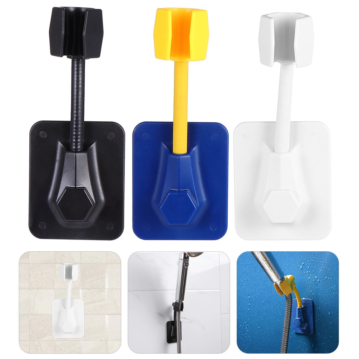 PAMINGONO Shower Bracket for Bathroom Made of Plastic with 360 Degree ...