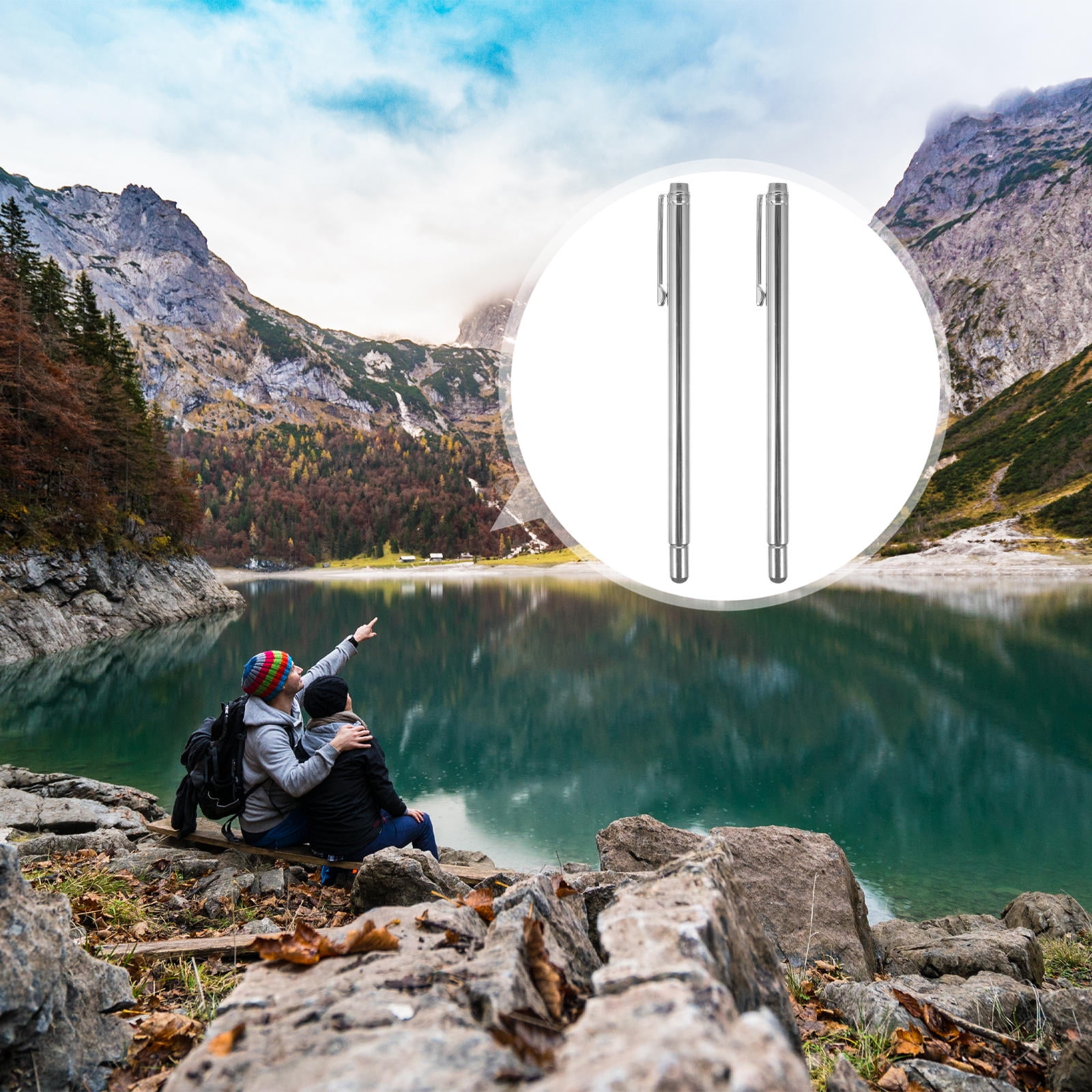 PAMINGONO Silver Dowsing Rods 2Pcs for Outdoor Exploration and Metal ...