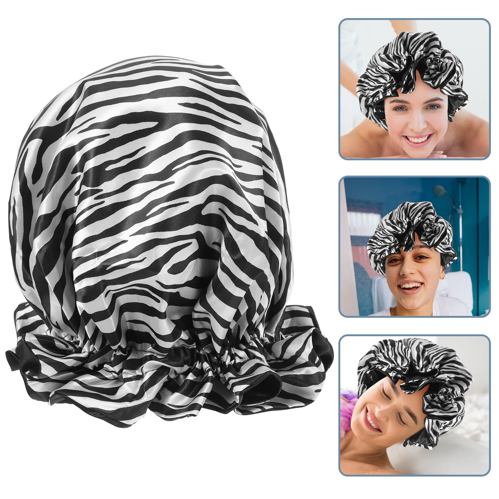 PAMINGONO Sleeping Caps for Women 1Pcs Black Polyester with Princess ...