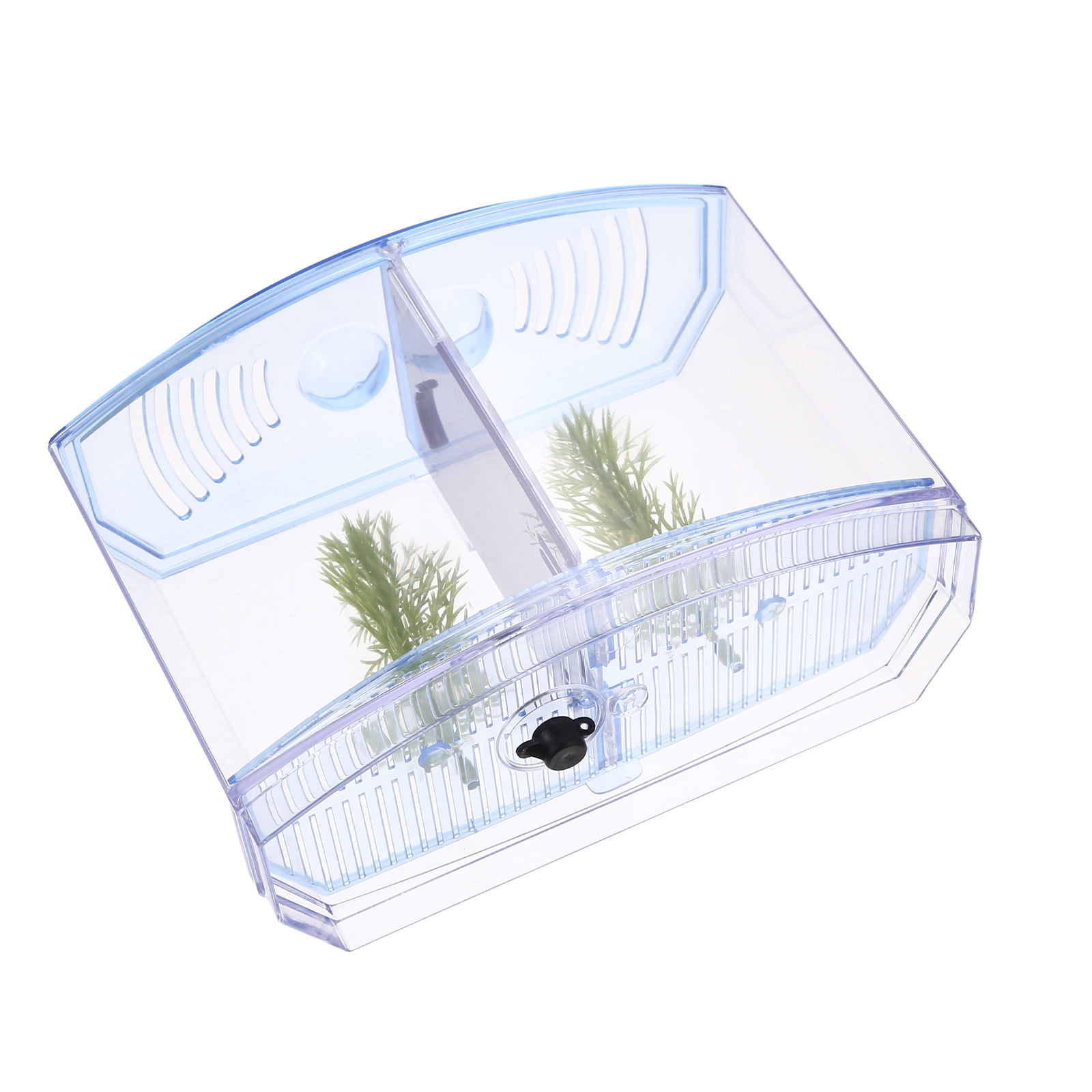 PAMINGONO Small Blue Plastic Fish Breeding Tank for Home Aquarium Decor ...
