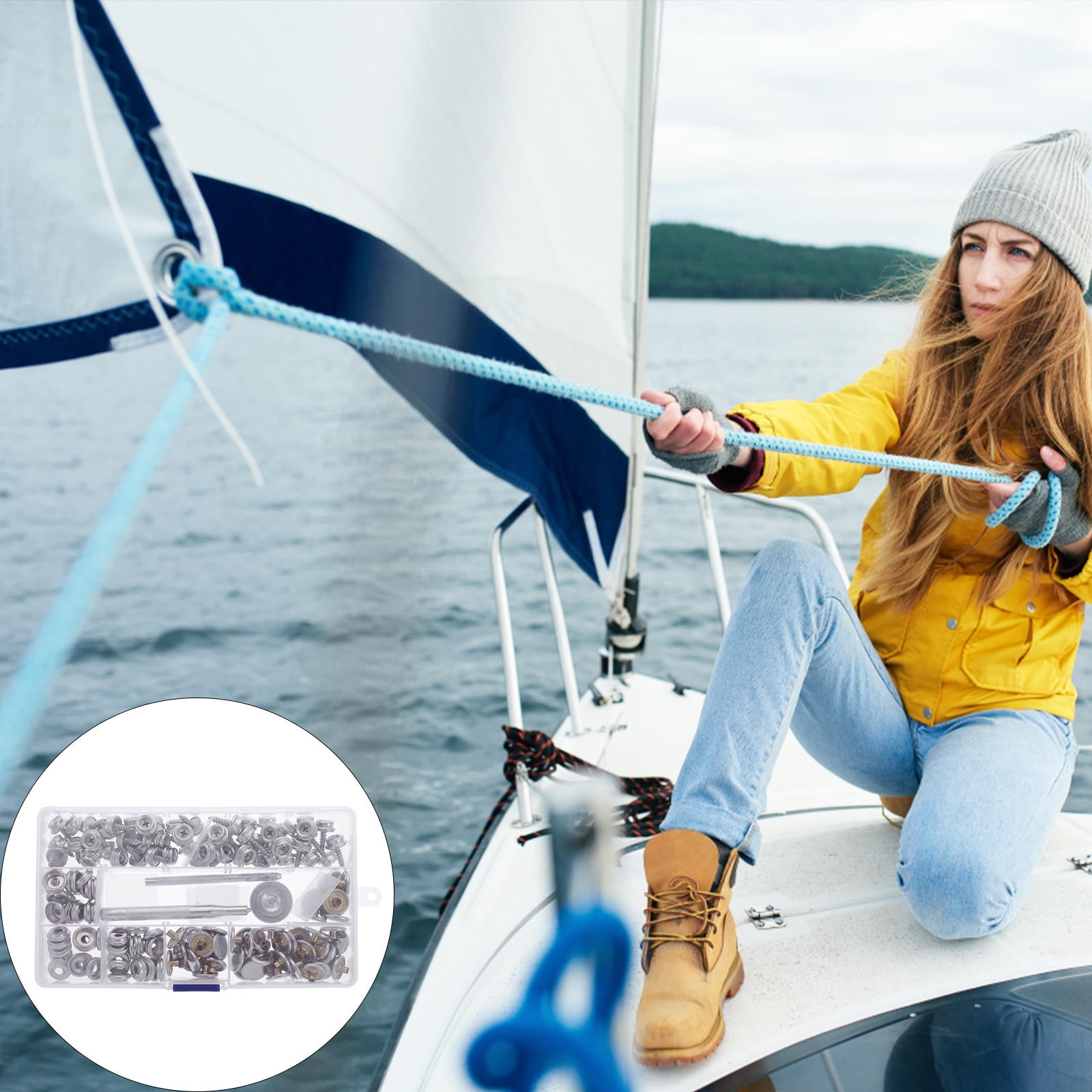 PAMINGONO Snap Fastener For Boat 1 Set Resistant Copper Boat Canvas Snaps For Indoor Use ...