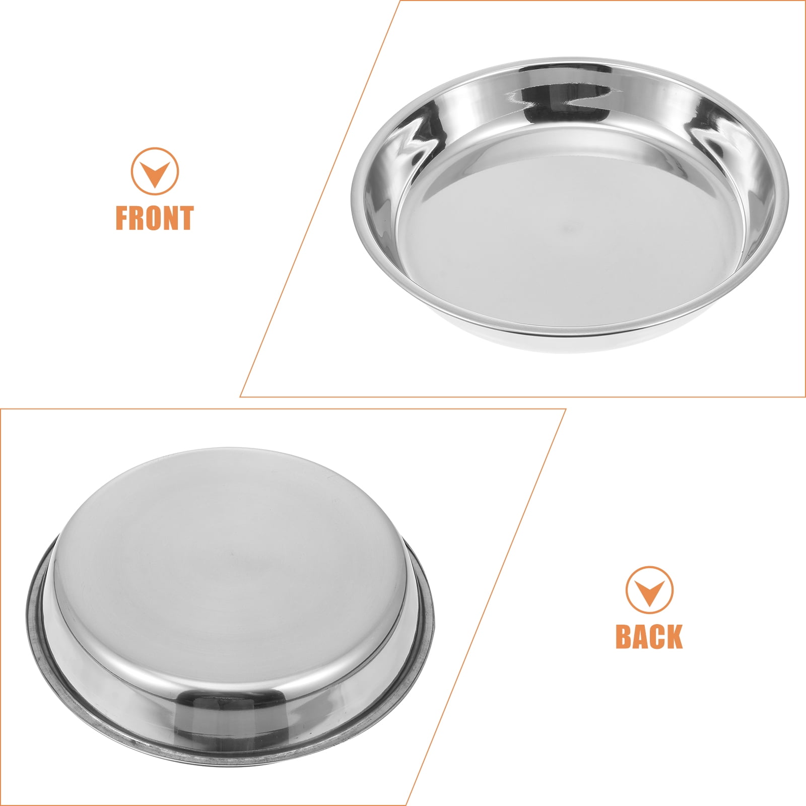 PAMINGONO Stainless Steel Plate Smooth Surface For Serving Dishes In ...
