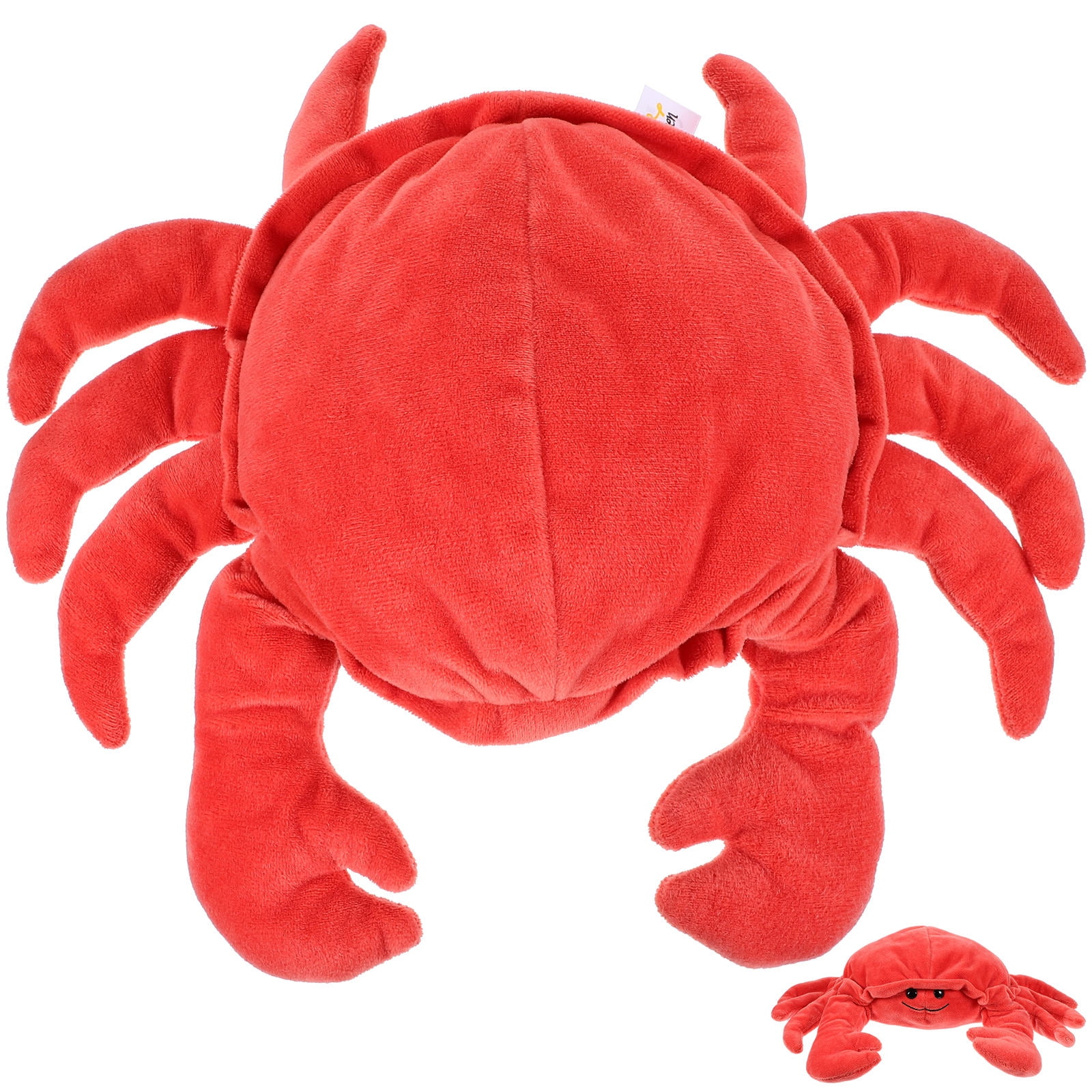 PAMINGONO Stuffed Hand Puppet 1Pcs Red Crab Shape for Oral Communication and Logical Thinking ...