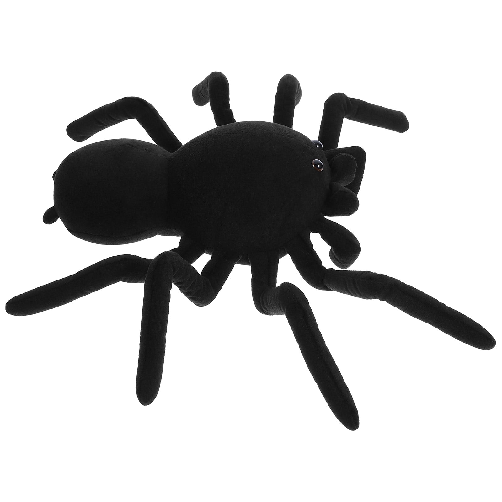 PAMINGONO Cuddly Spider Soft Toy Black Short Plush 1Set 15.7X9.8X5.9In ...
