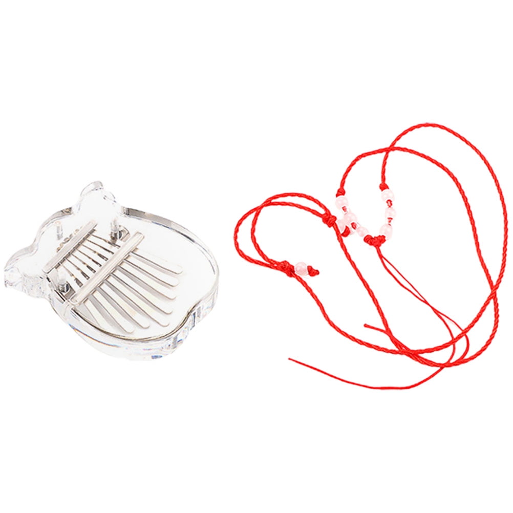 PAMINGONO 8Keys Clear Acrylic Kalimba Musical Instrument for Beginners ...