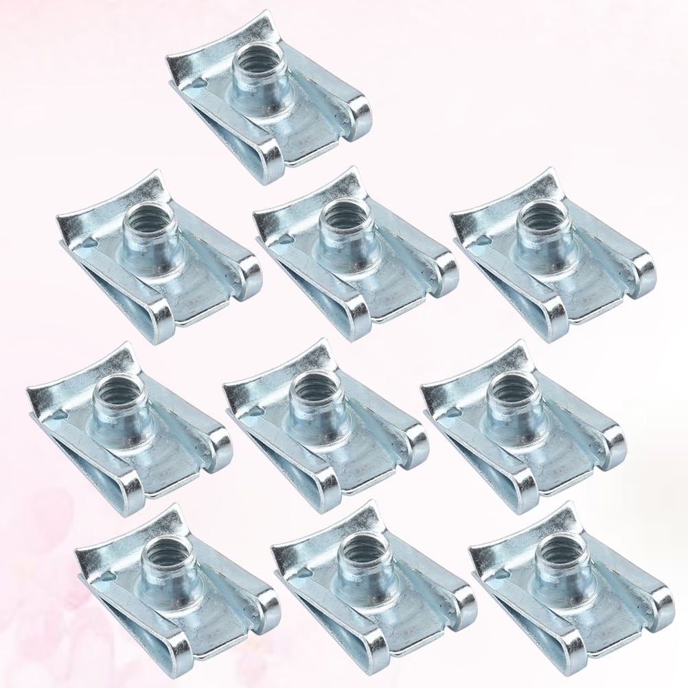 PAMINGONO U Shape 10Pcs Manganese Steel Fastener for Door or Dashboard ...