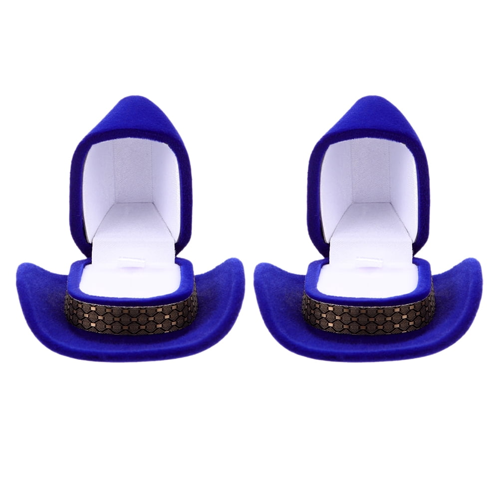 PAMINGONO Unique Western Decorative Jewelry Box Cowboy Hat Ring Case ...