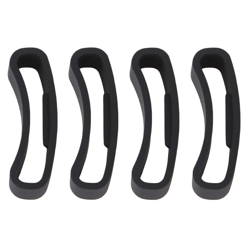 PAMINGONO Watch Band Clasp 6Pcs Black Rubber Fastener for Replacement ...