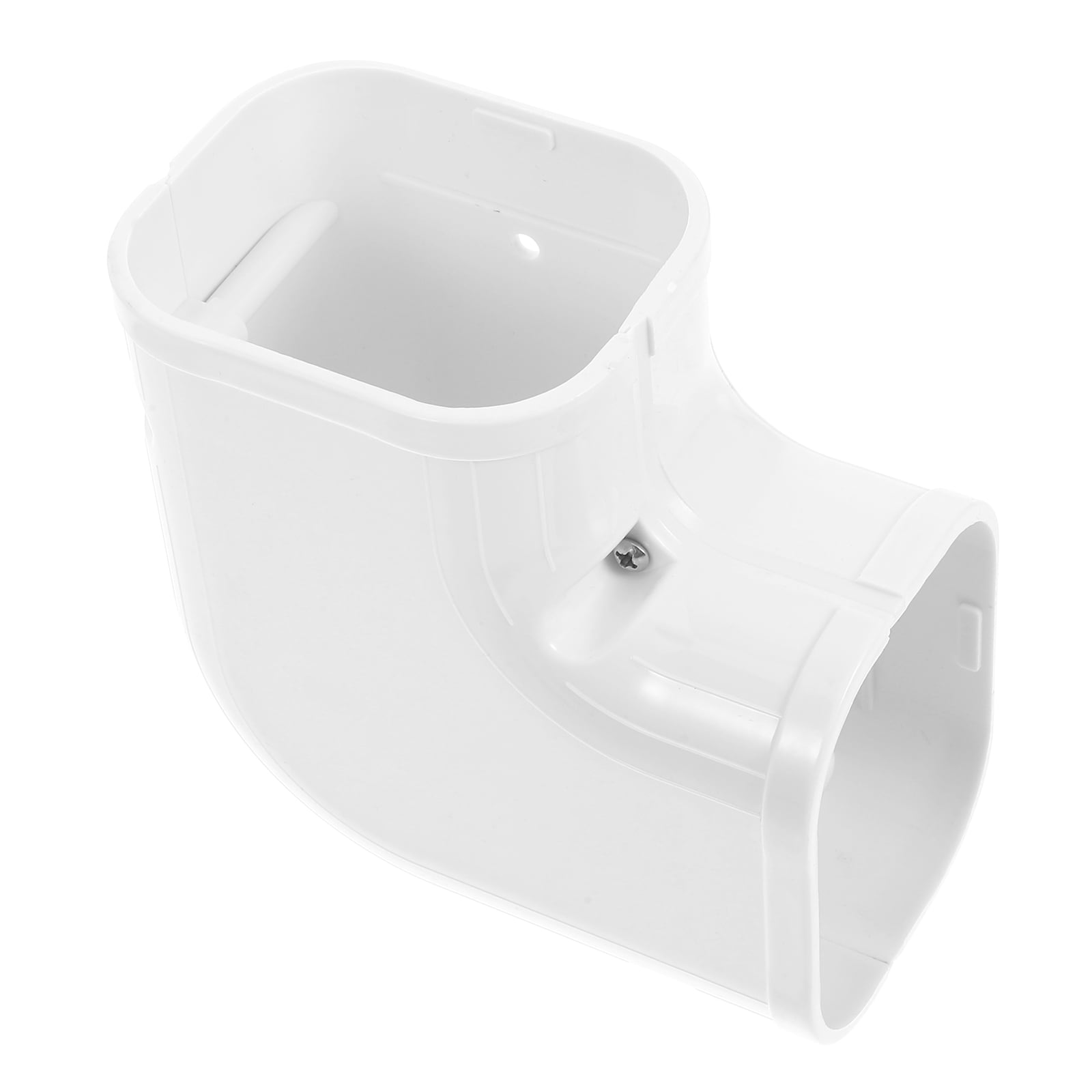 PAMINGONO White Pvc Line Set Cover Kit Enhance Appearance Flat Elbow ...