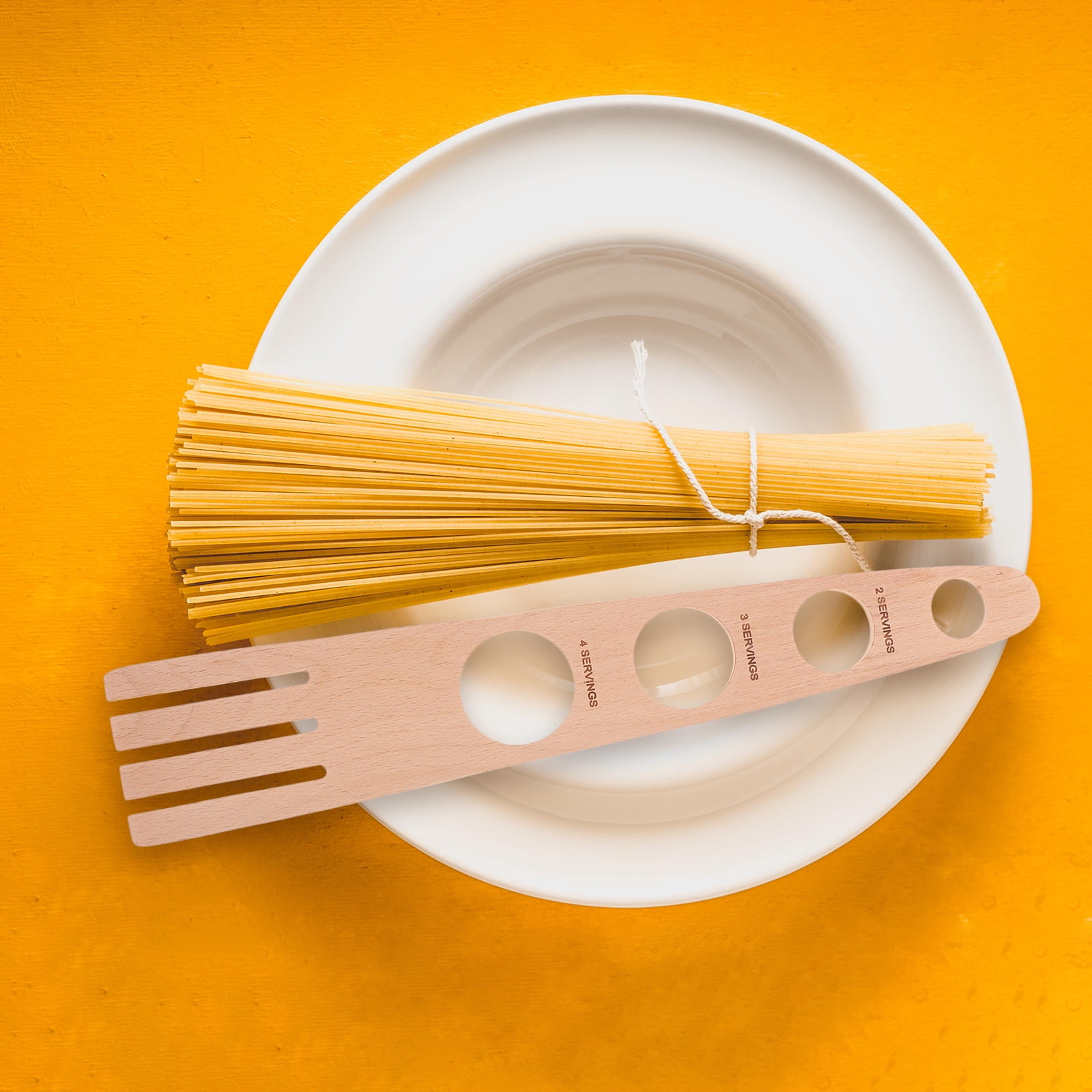 PAMINGONO Wood Spaghetti Measurer for Home Use Khaki Color Four ...