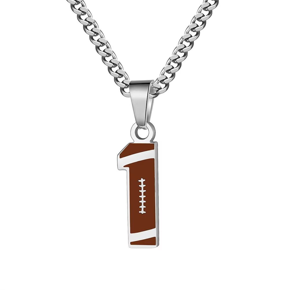 PAMTIER 0-99 Athletes Number Pendant Necklace for Men Women Hip Hop ...