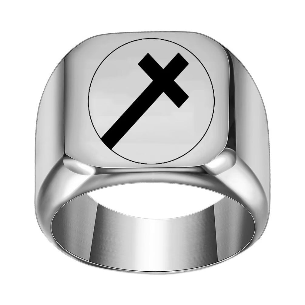 PAMTIER Men's Stainless Steel Square High Polished Religious Prayer ...