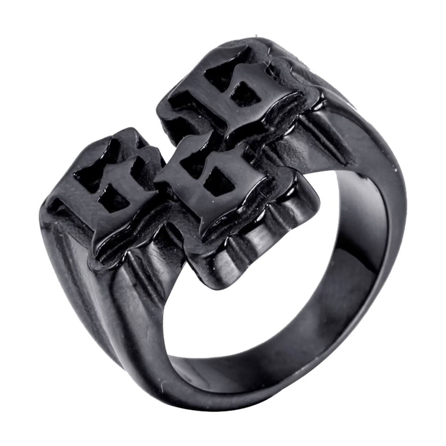 PAMTIER Men's Stainless Steel Vintage Gothic Punk Lucky Number 666 ...