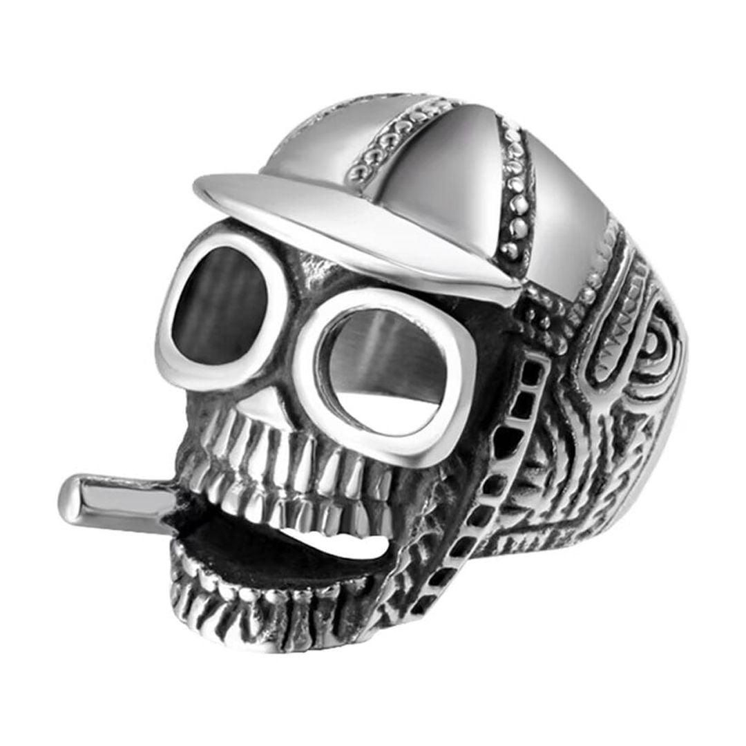 PAMTIER Men's Stainless Steel Vintage Gothic Punk Rock Demon Baseball ...