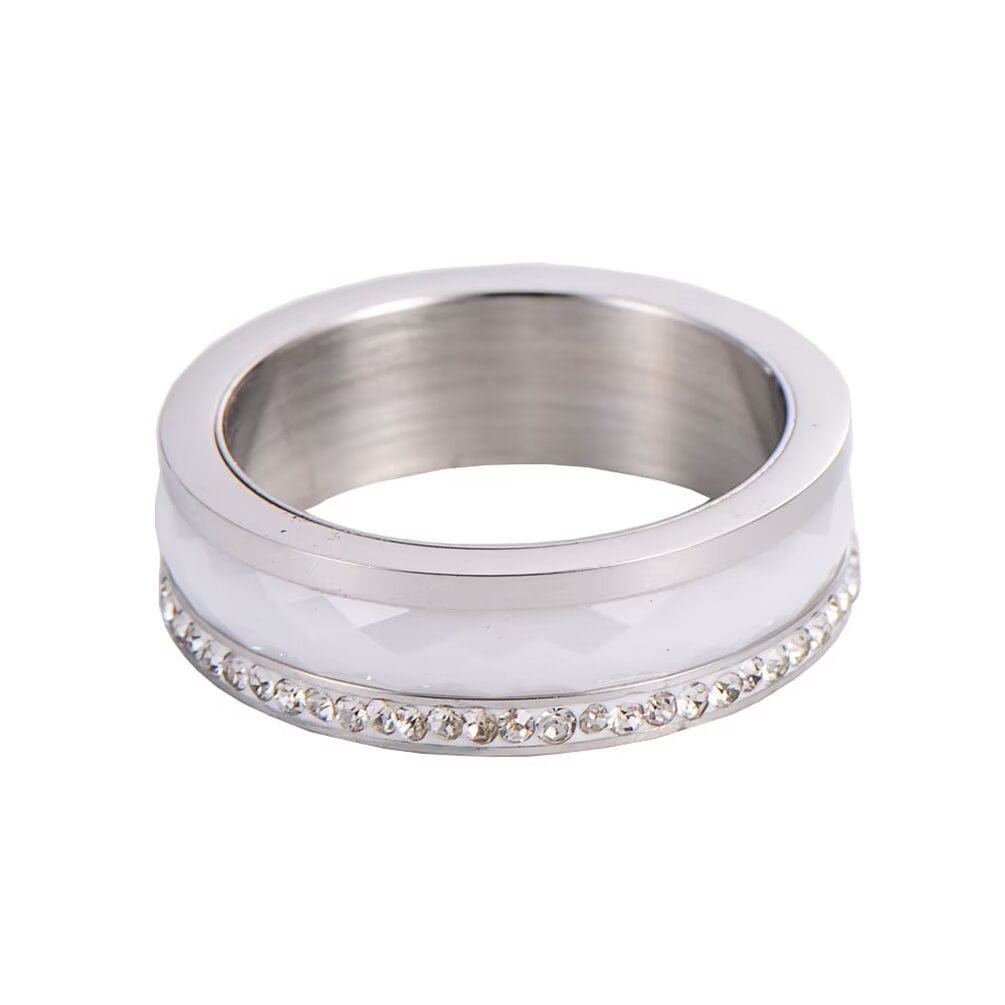 PAMTIER Unisex Personality Classic Simple Rhombic Cut Rhinestones ...