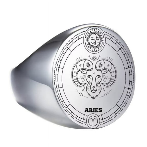 Cancer Horoscope 8MM Dome Black And Rose Gold Tungsten Men Ring ...